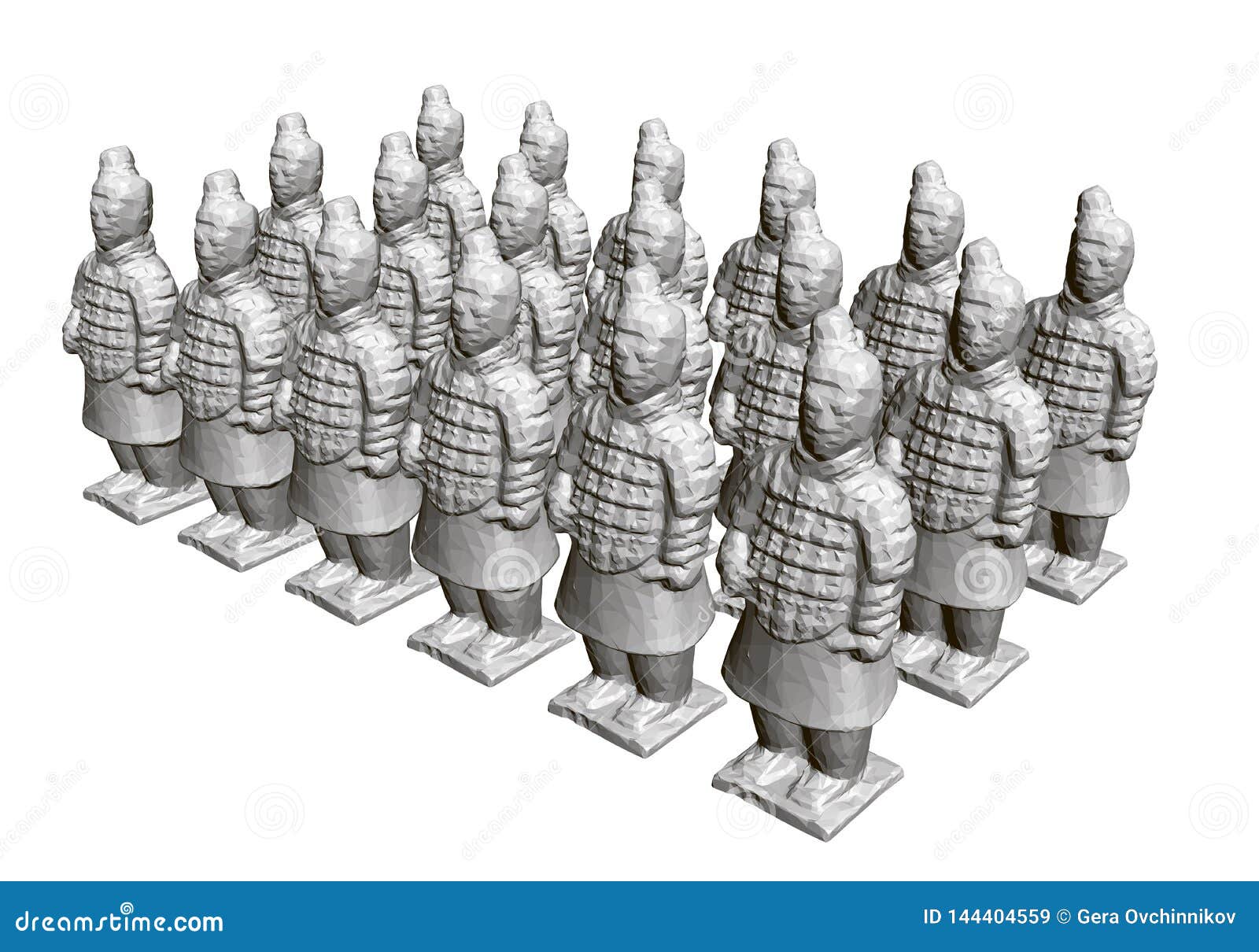 Group of Terracotta Warriors. Sculptures of Ancient Terracotta Warriors ...