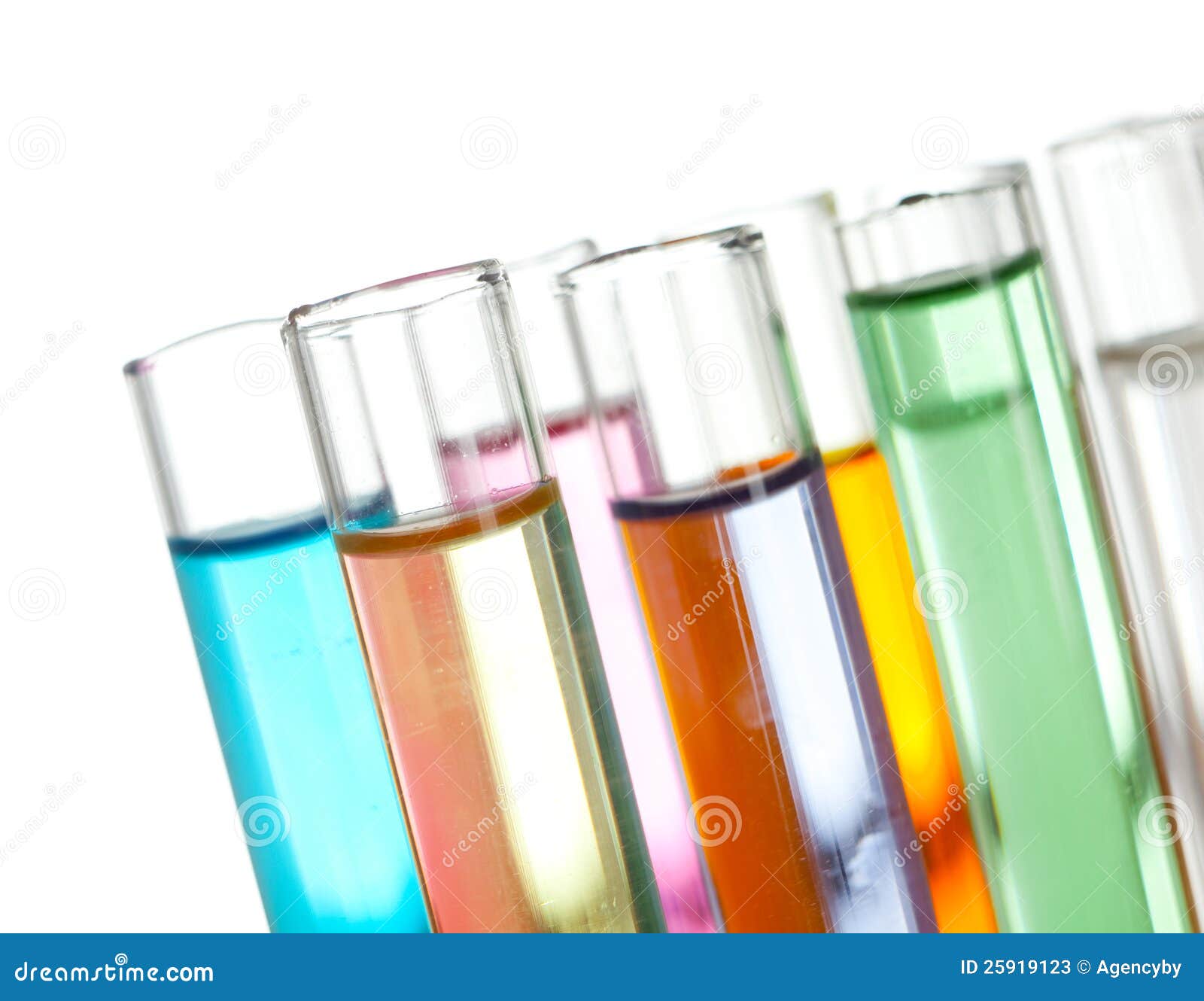 Group of Test Tubes with Liquids Stock Image - Image of medical ...