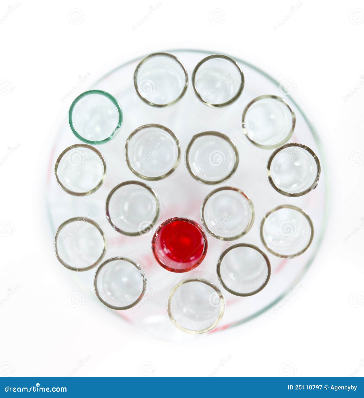 Group of Test Tubes, Top View Stock Image - Image of objects, original ...