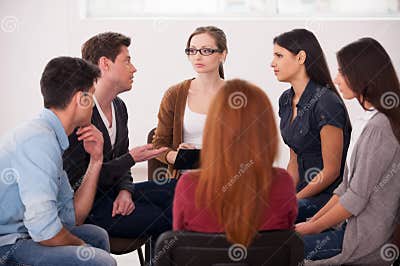 Group therapy. stock photo. Image of discussion, mental - 38226278