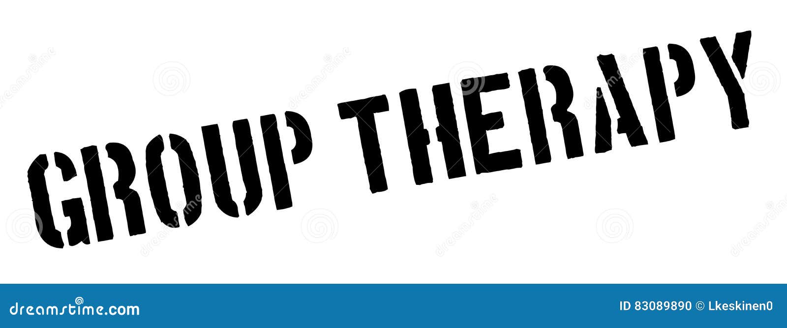 Group Therapy Black Rubber Stamp on White Stock Illustration ...