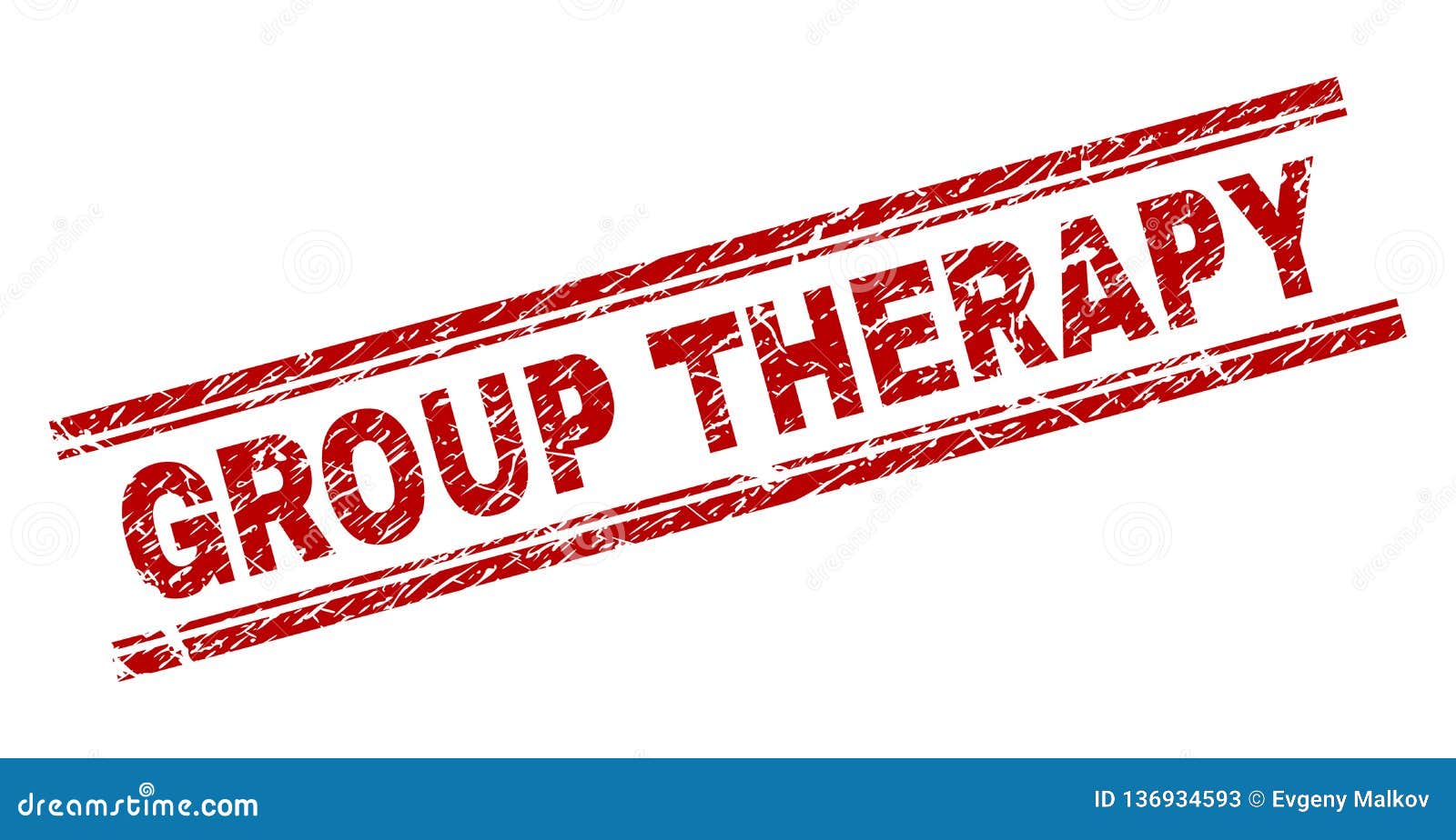 Grunge Textured GROUP THERAPY Stamp Seal Stock Vector - Illustration of ...