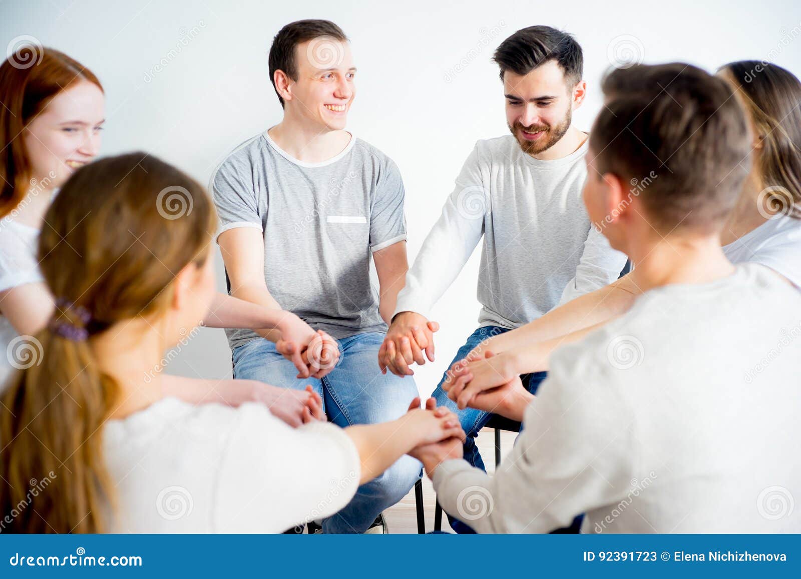 Group therapy in session stock image. Image of caucasian - 92391723