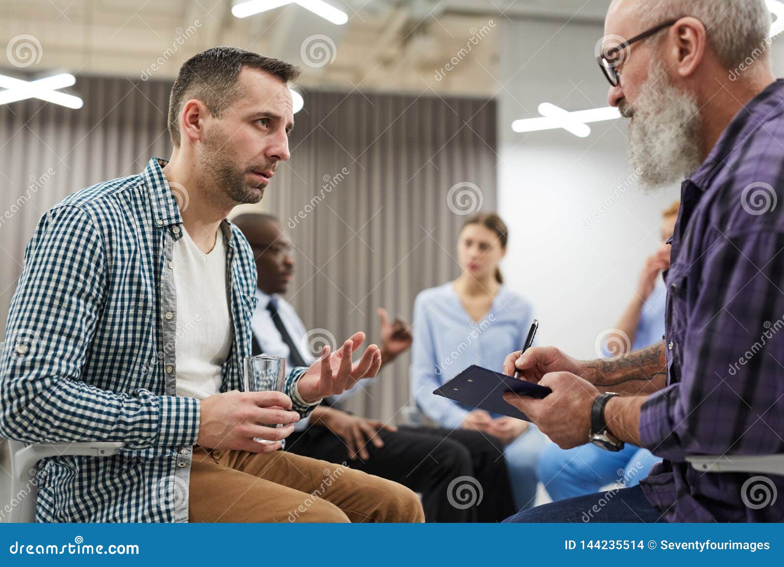 Group Therapy Session stock photo. Image of depression - 144235514