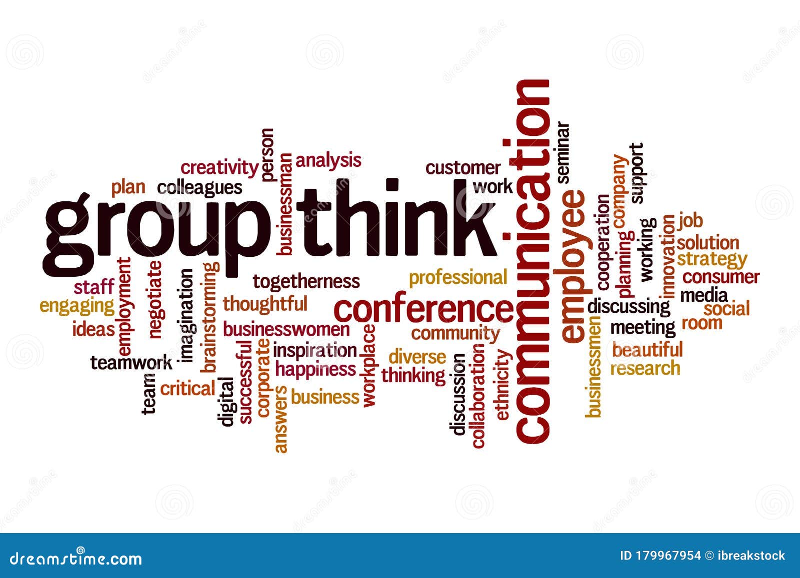 Group Think Word Cloud Concept Stock Illustration - Illustration of ...