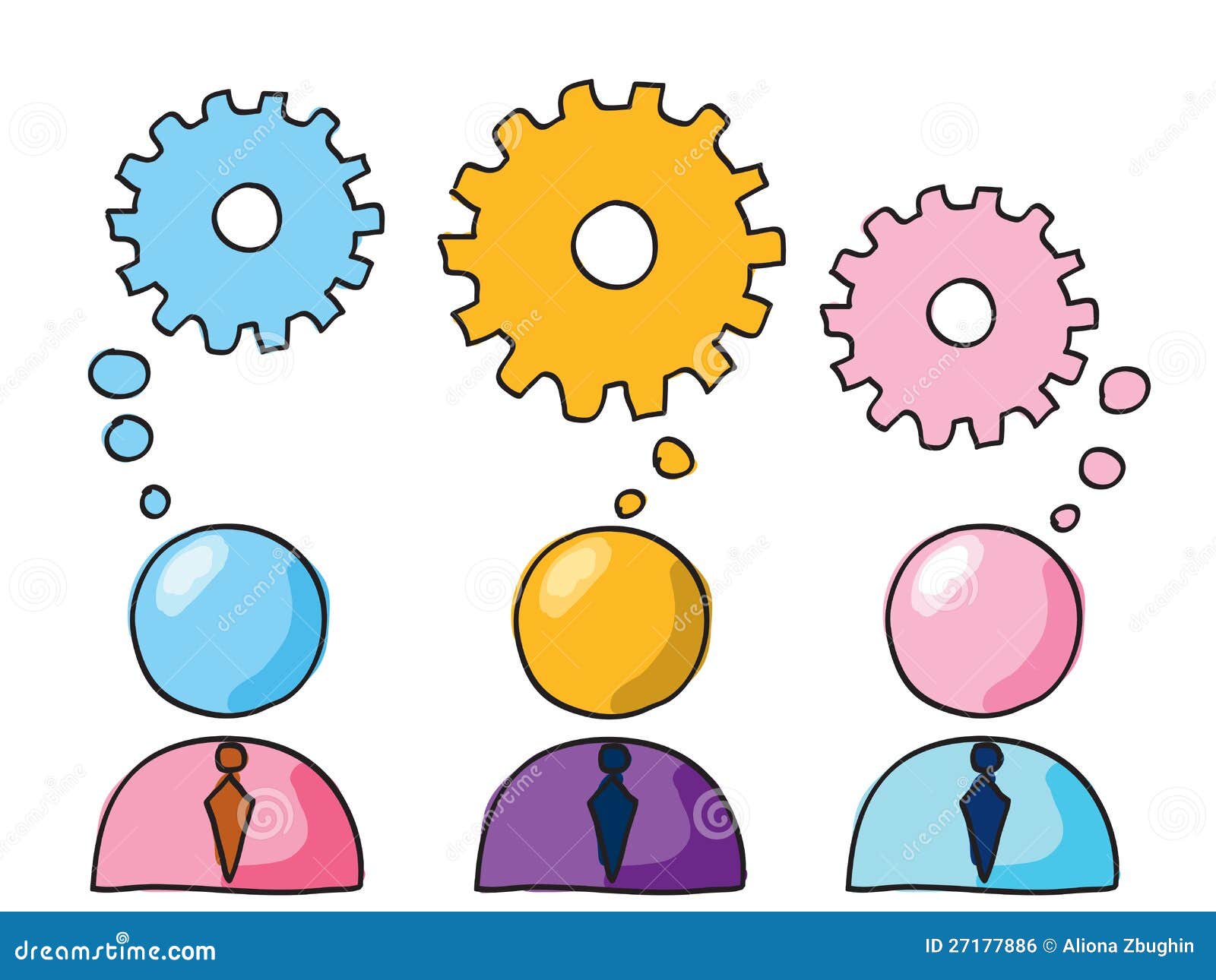 Group Thinking Clip Art