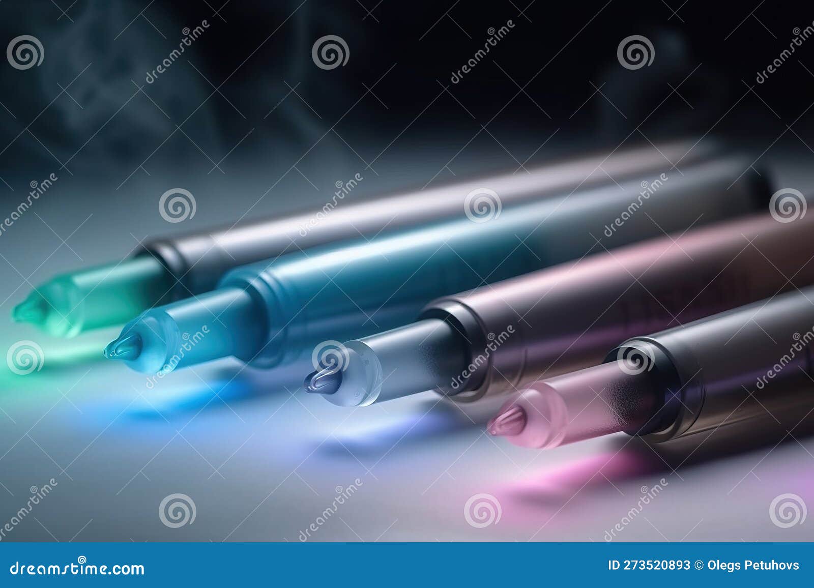 A Group of Three Different Colored Vapes Sitting Next To Each Other ... A Group of Three Different Colored Vapes Sitting Next To Each Other ...