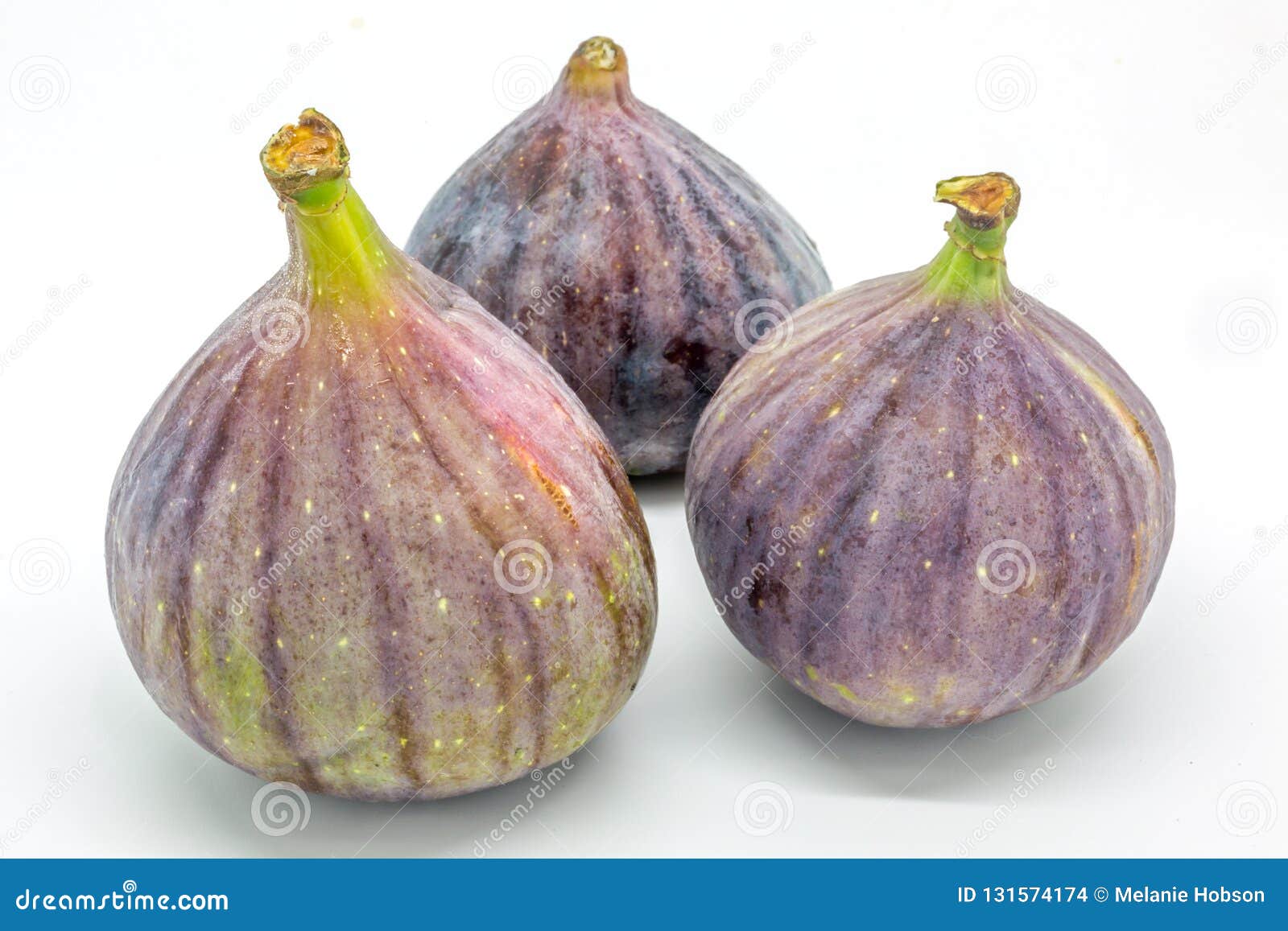 A group of three figs stock photo. Image of ready, objects - 131574174
