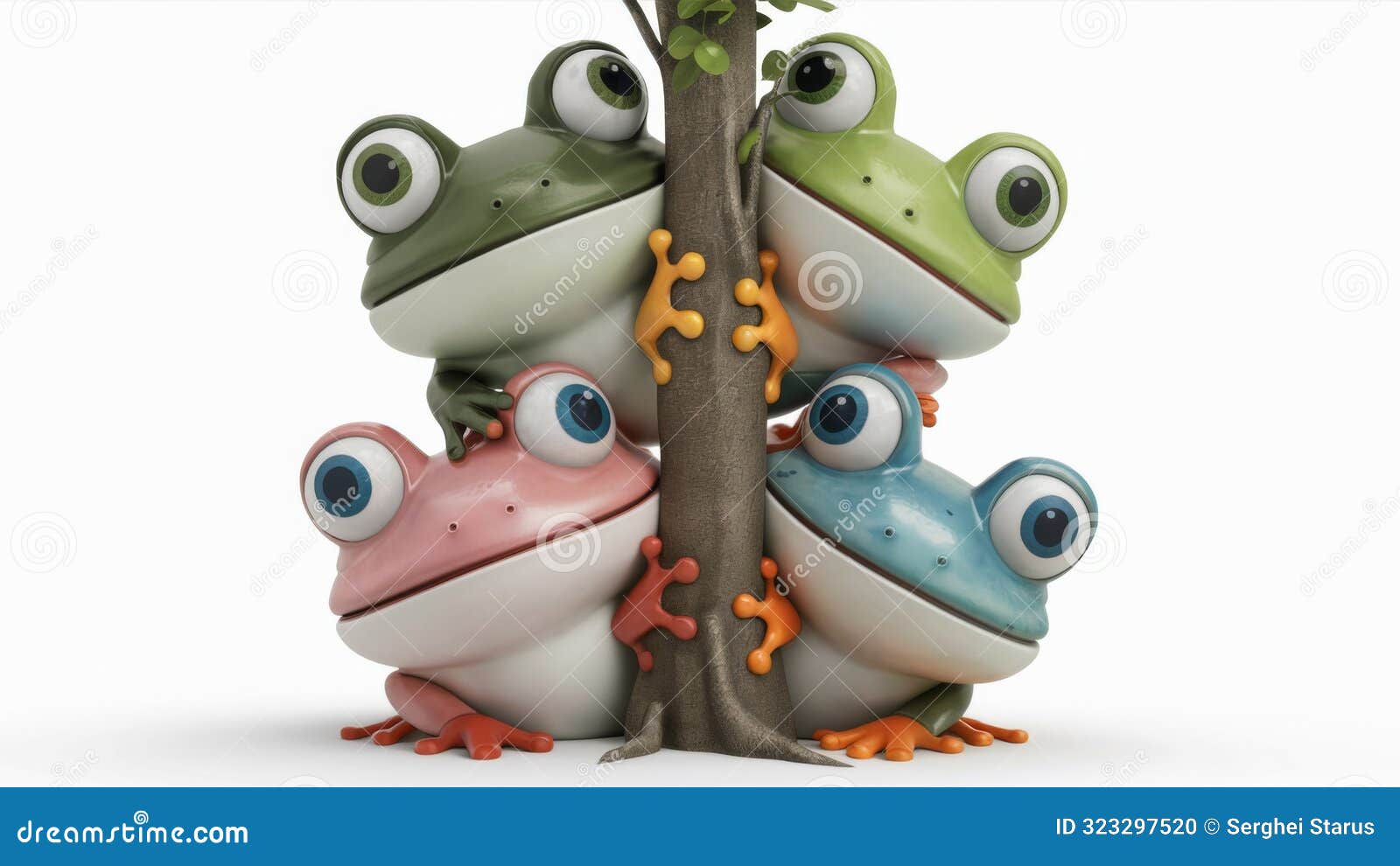 Three Frogs Royalty-Free Stock Photo | CartoonDealer.com #39371187