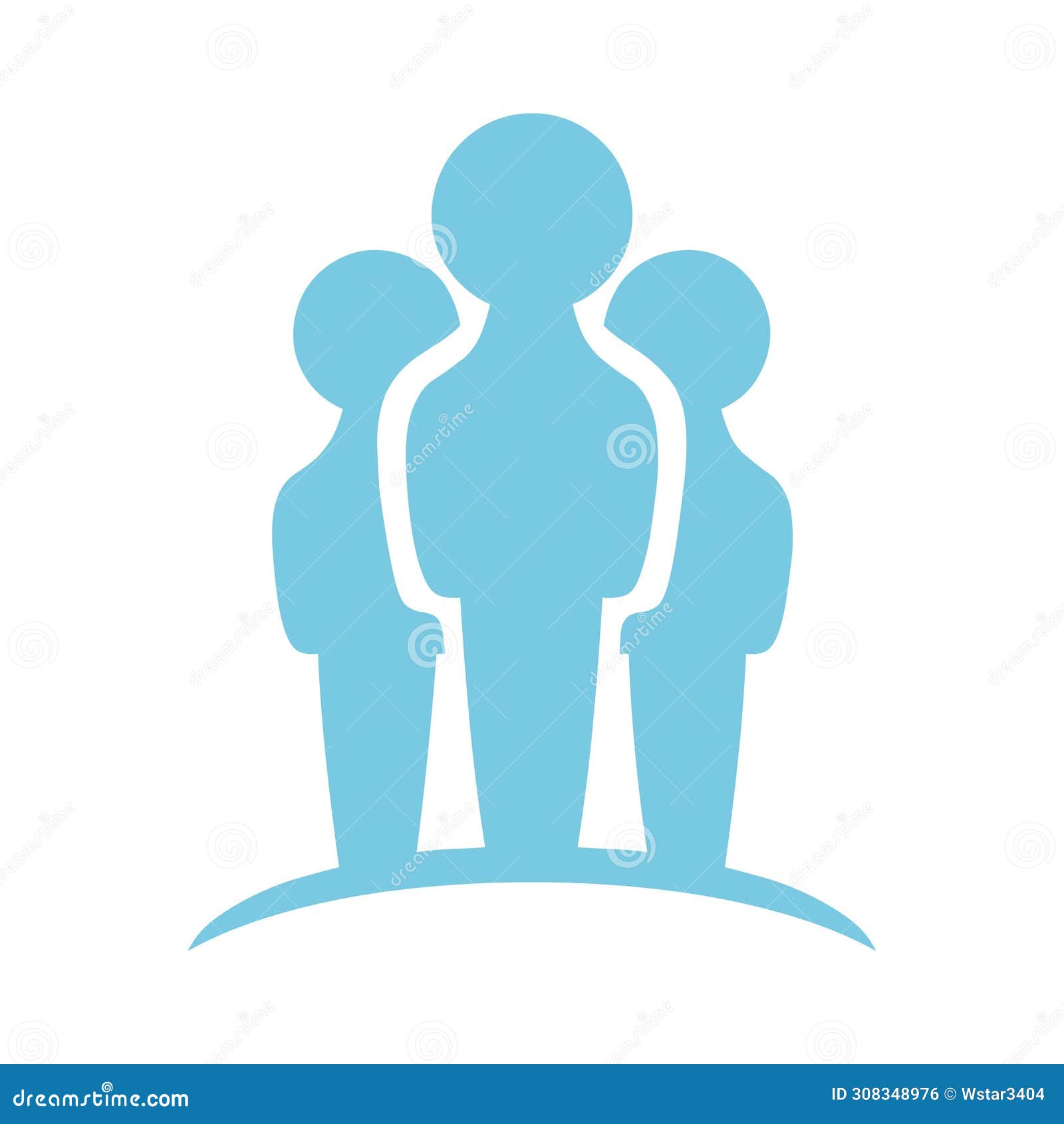 Group of Three Standing Avatar Icon Stock Vector - Illustration of ...