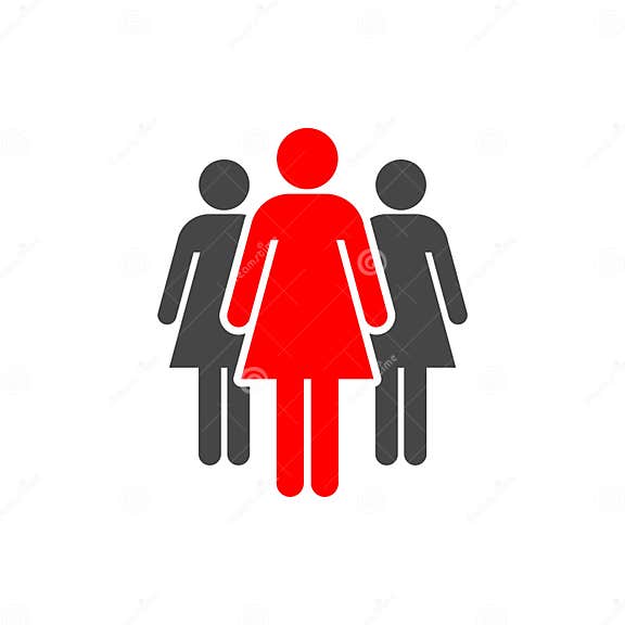 Group of three women icon stock vector. Illustration of friendship ...