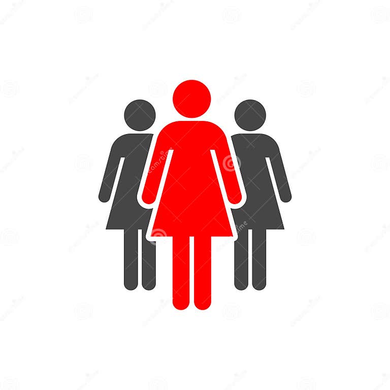 Group of three women icon stock vector. Illustration of friendship ...