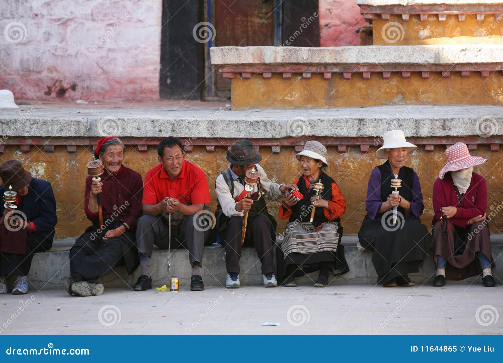 A Group of Tibetan People in Lhasa Editorial Image - Image of talk ...