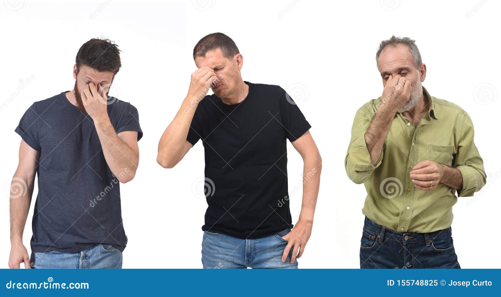 Group of Tired and Fatigued Men Who Hurt Their Stock Image - Image of ...