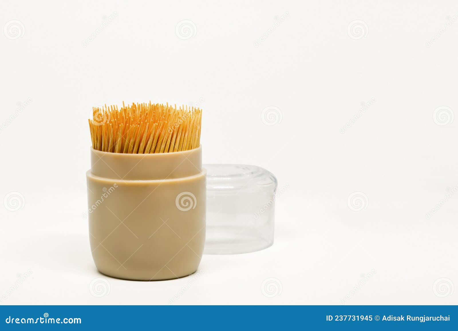 Group of Toothpick in Container Isolated on White Background on with ...