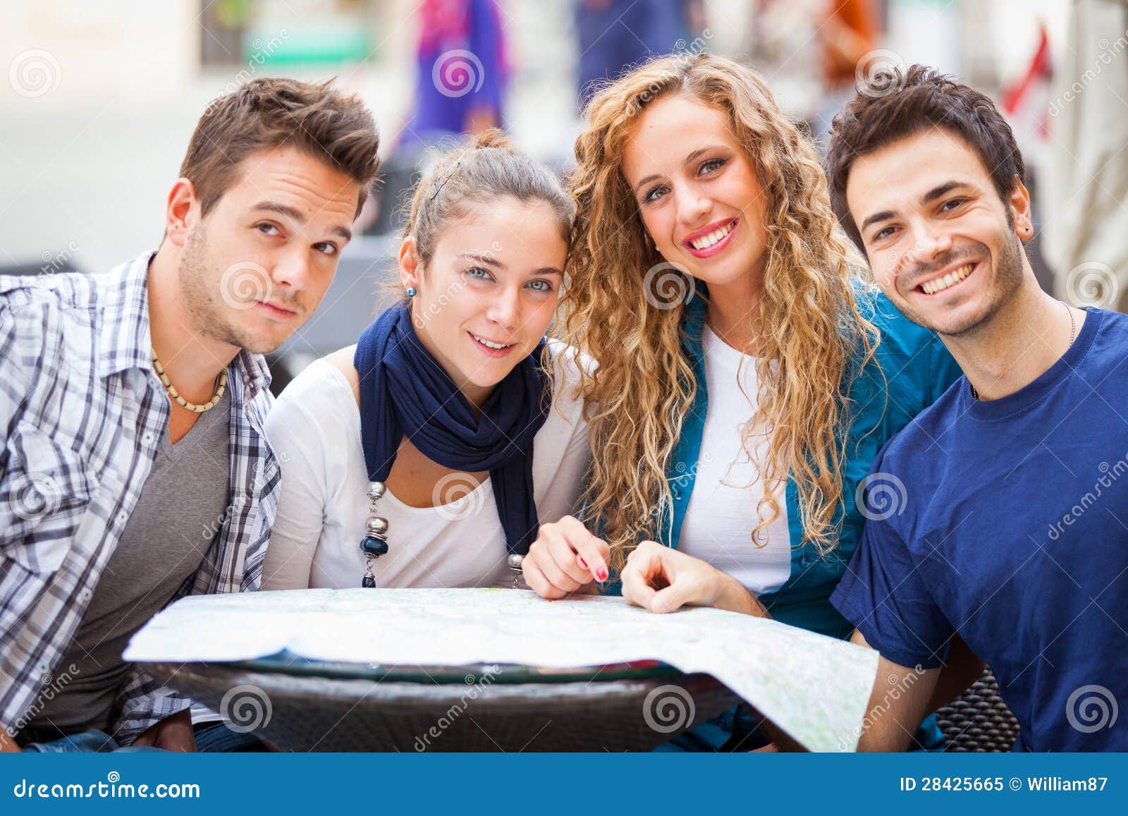 Group of Tourists stock image. Image of check, caucasian - 28425665
