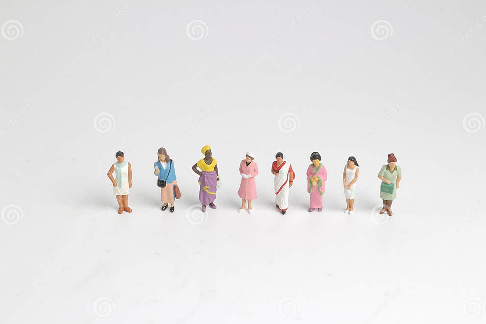 The Group of Toy, Mini Figures of Human Stock Photo - Image of concept ...