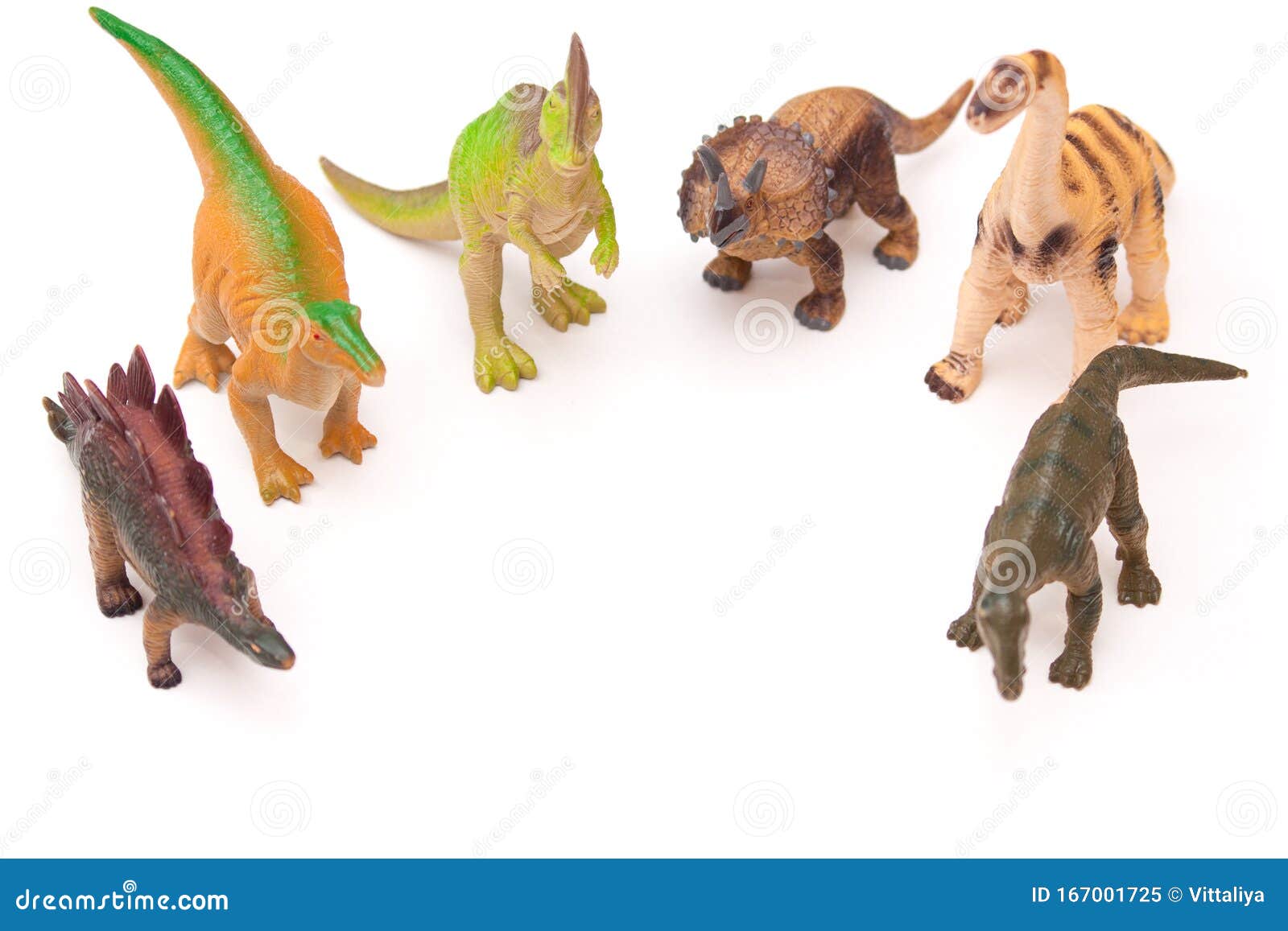 Group of Toy Plastic Dinosaurs on the White Background 库存图片 - 图片 包括有 恐龙 ...