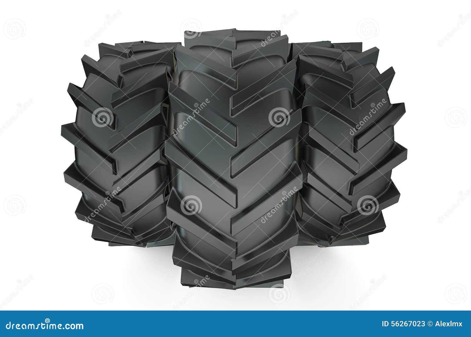 Group of tractor tyres stock illustration. Illustration of tractor ...