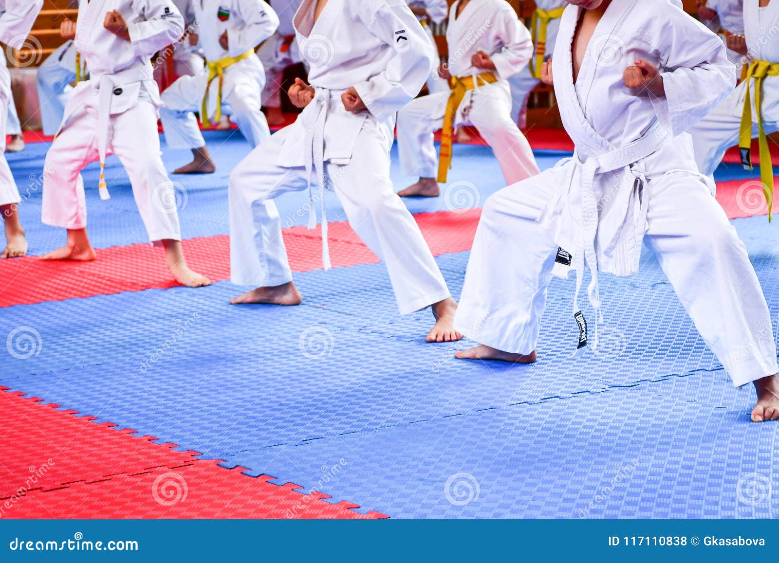 Karate training stock photo. Image of kata, competition - 117110838