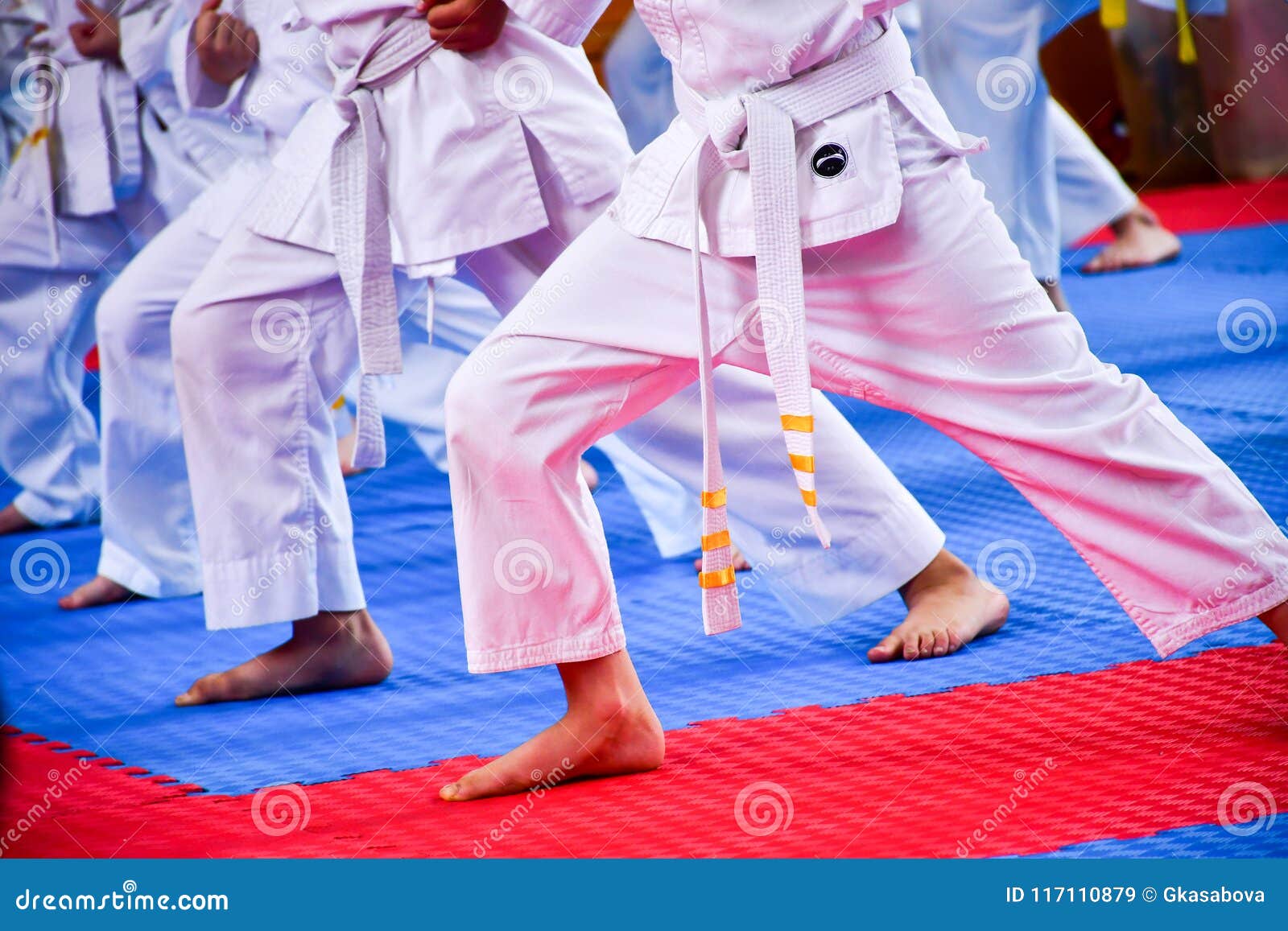 Karate training stock image. Image of hand, aikido, competition - 117110879