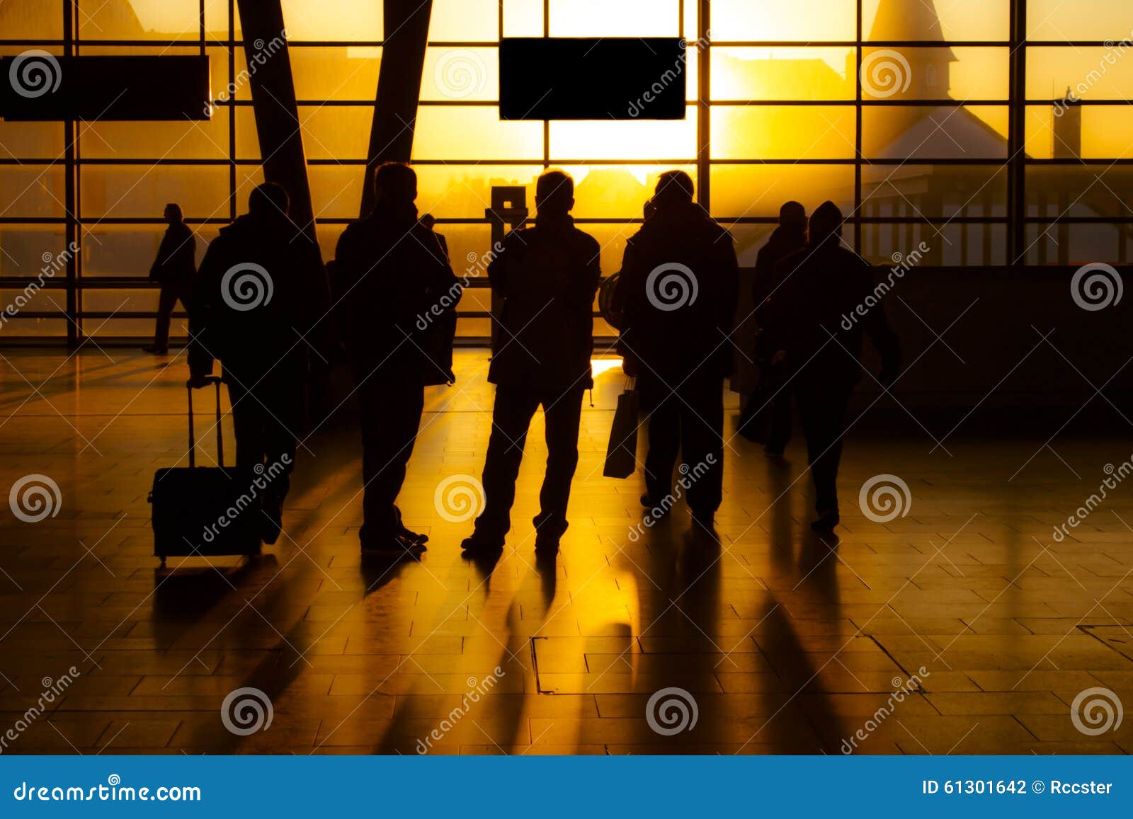 Commuters stock photo. Image of waiting, shadows, commuters - 61301642