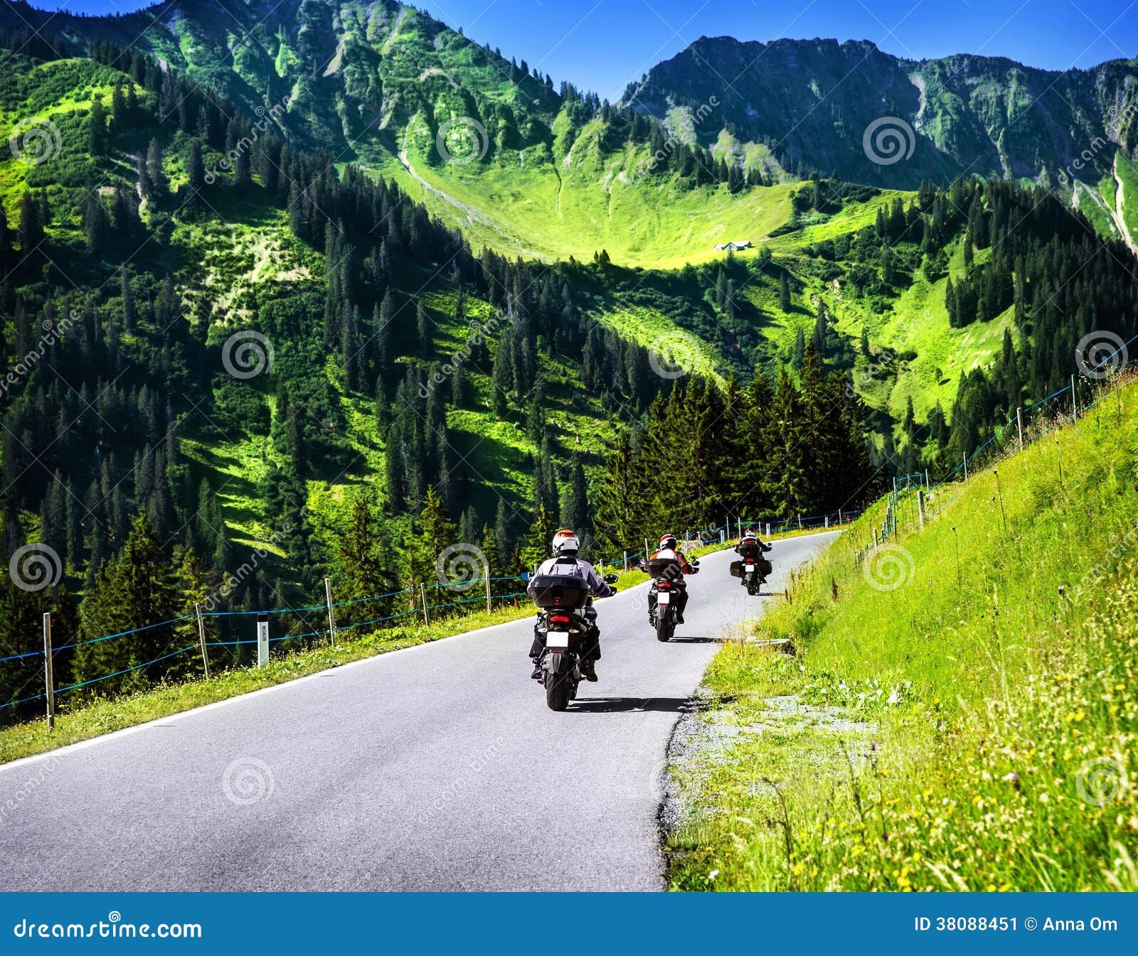 Group of travelling bikers stock image. Image of nature - 38088451
