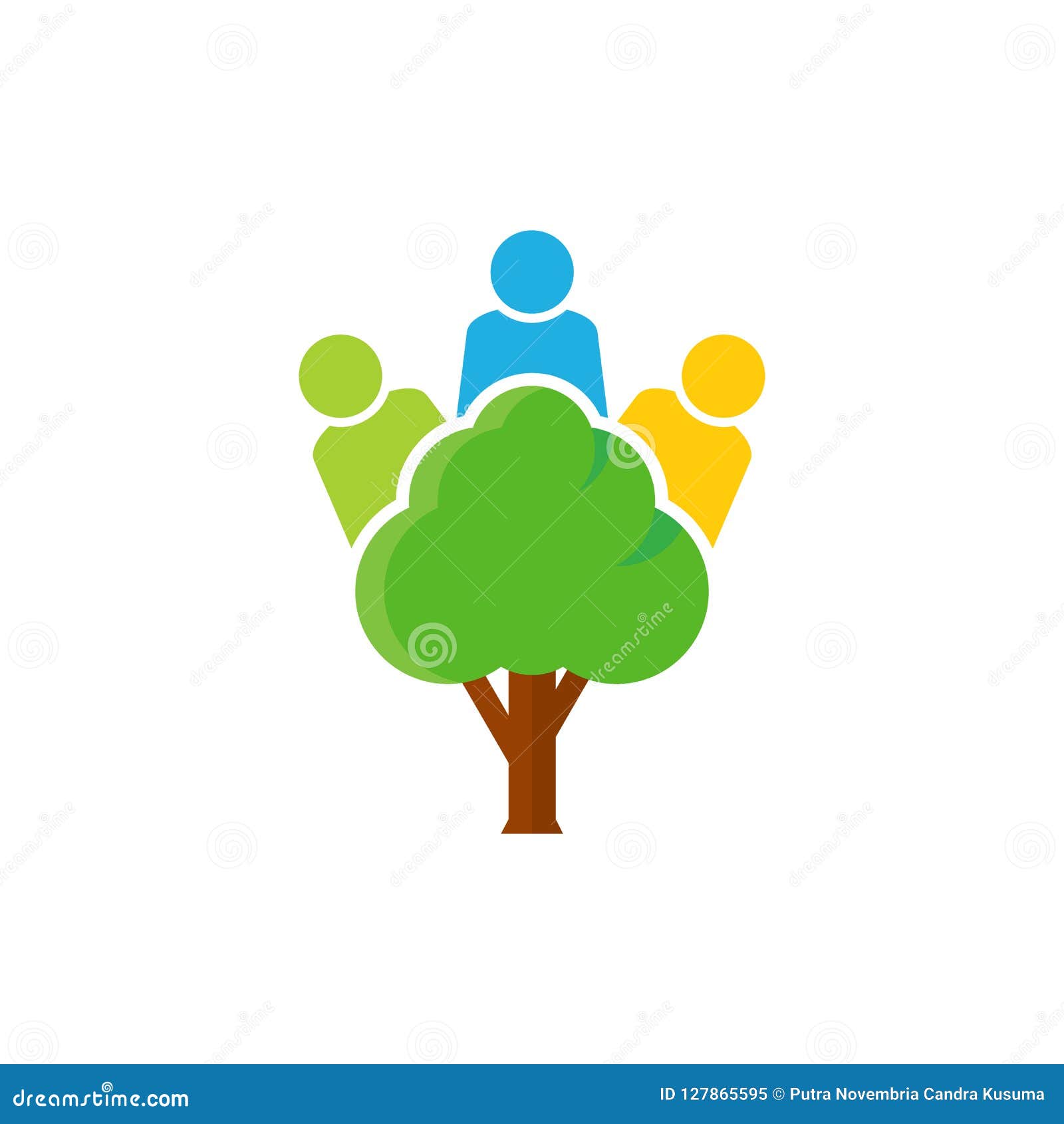 Group Tree Logo Icon Design Stock Vector - Illustration of company ...