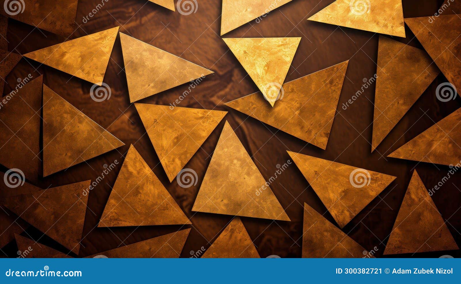 A Group of Triangles on a Surface Stock Illustration - Illustration of ...