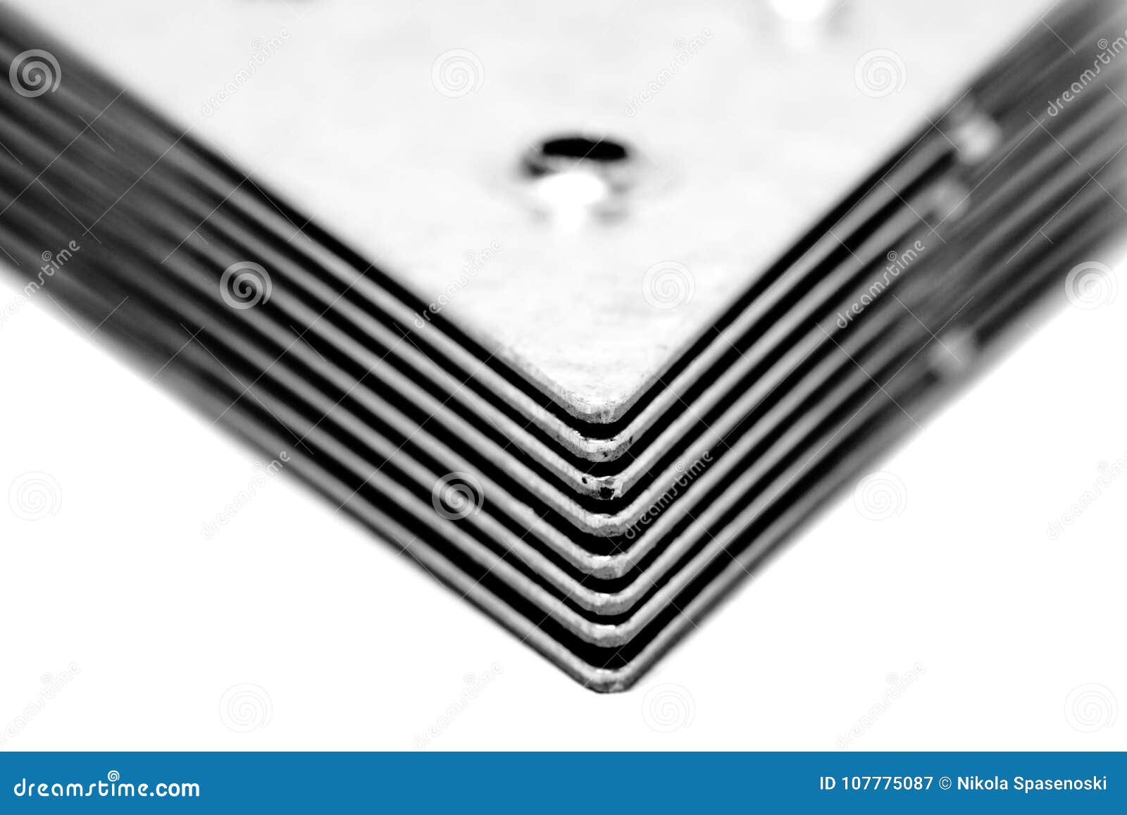 Triangular metal fixators stock image. Image of metallic - 107775087