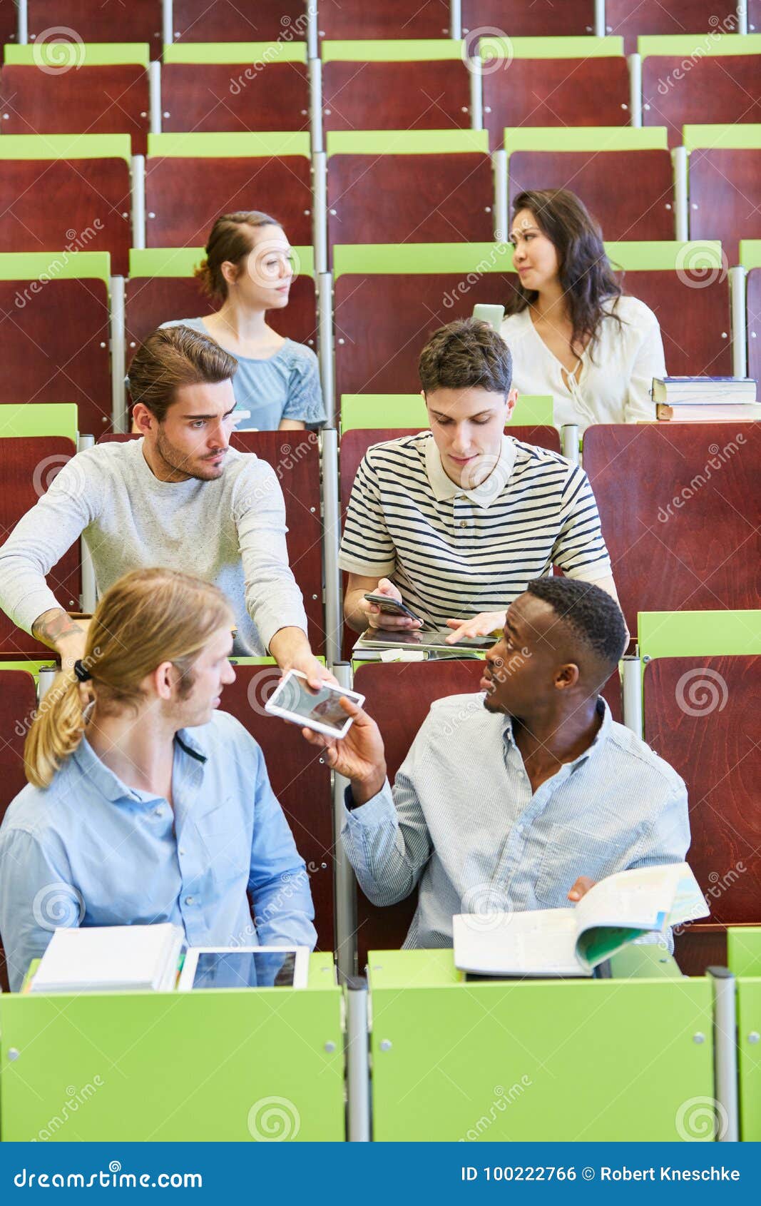 Group of Unfocused Students in University Stock Photo - Image of ...