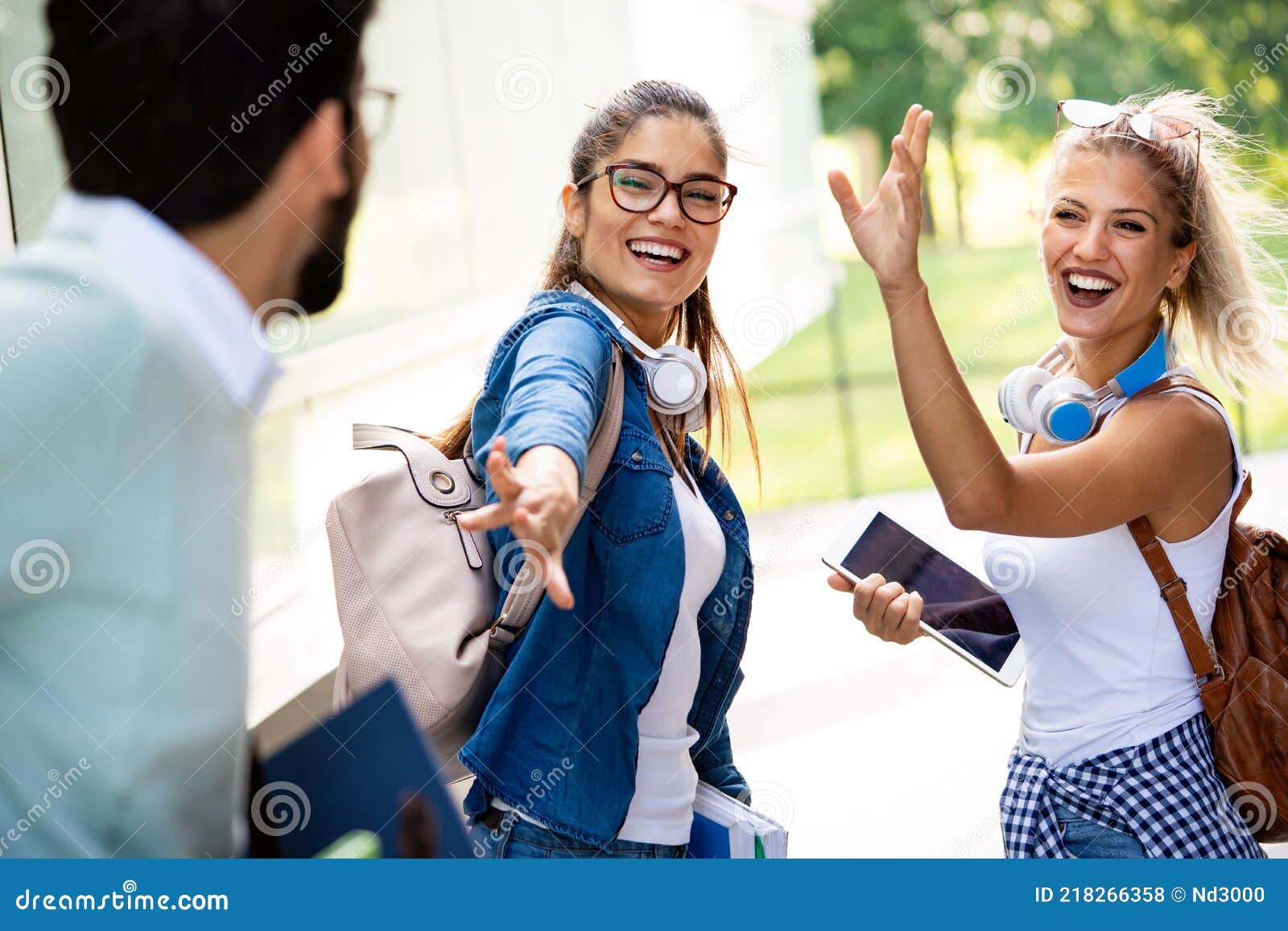 Group of Happy University Students Studying Together and Having Fun ...