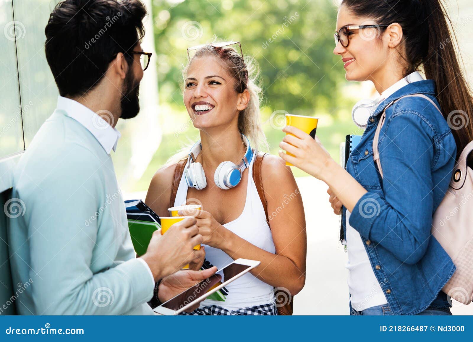 Group of Happy University Students Studying Together and Having Fun ...