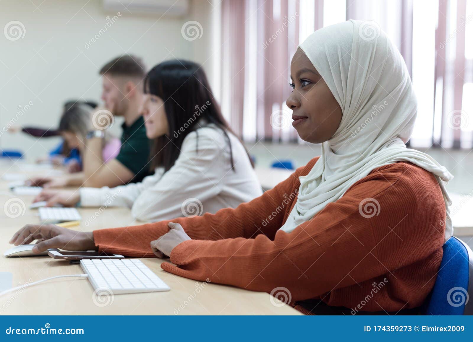 Group of University it Technologies Students Working on Practice ...