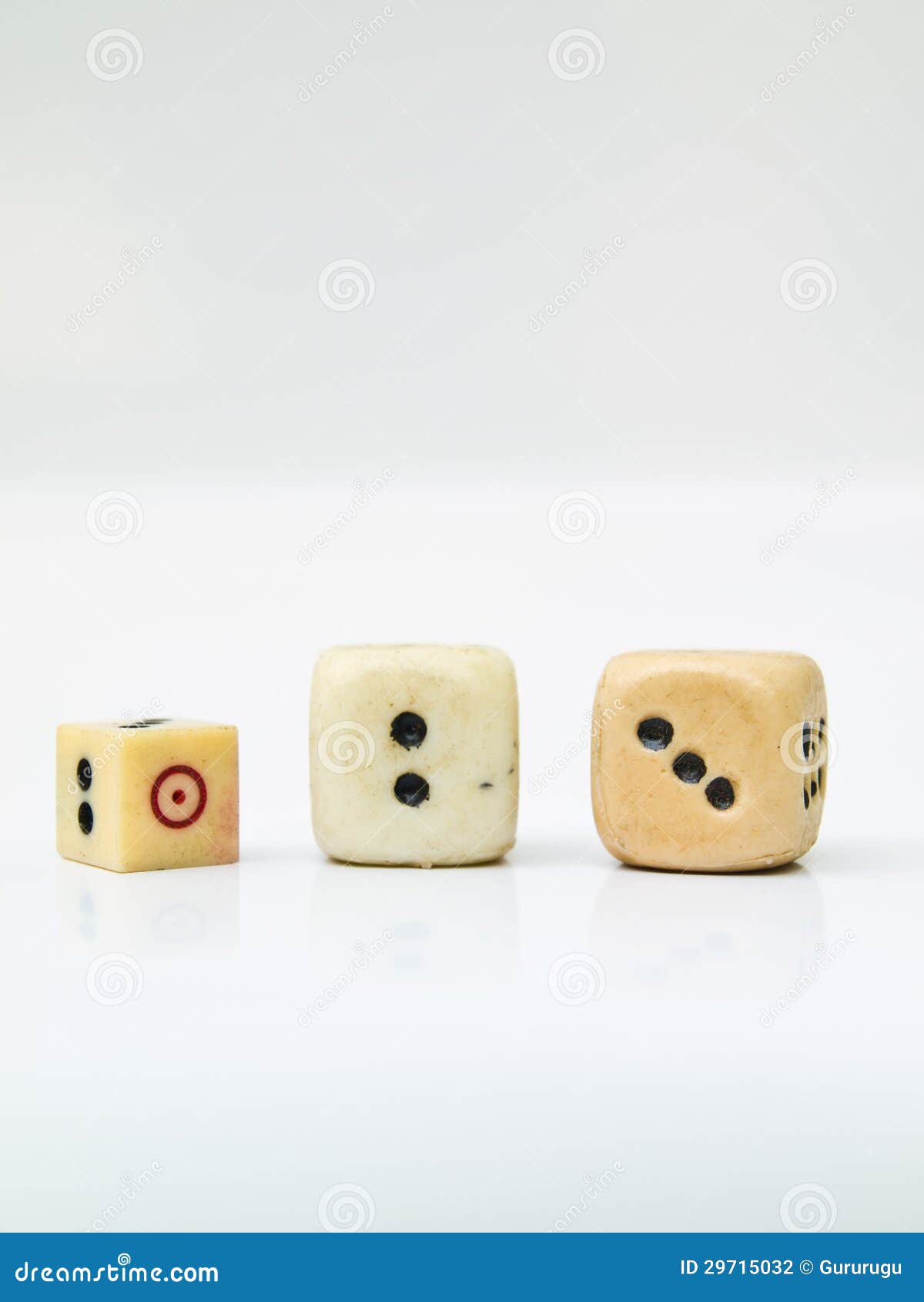 A Group of Used Dice on White Background. Stock Photo - Image of ...