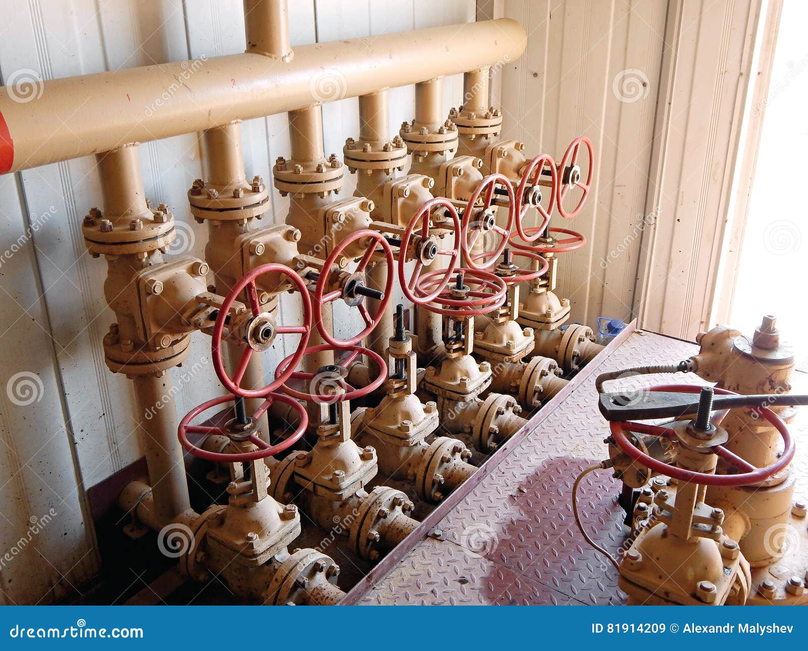 Group of valves. stock image. Image of parts, technology - 81914209