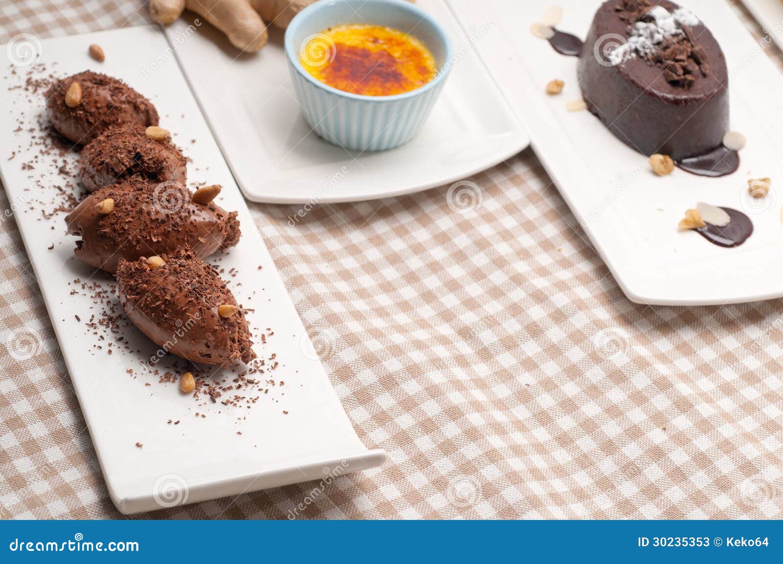 Group of Various Dessert Cake Stock Image - Image of sauce, fresh: 30235353