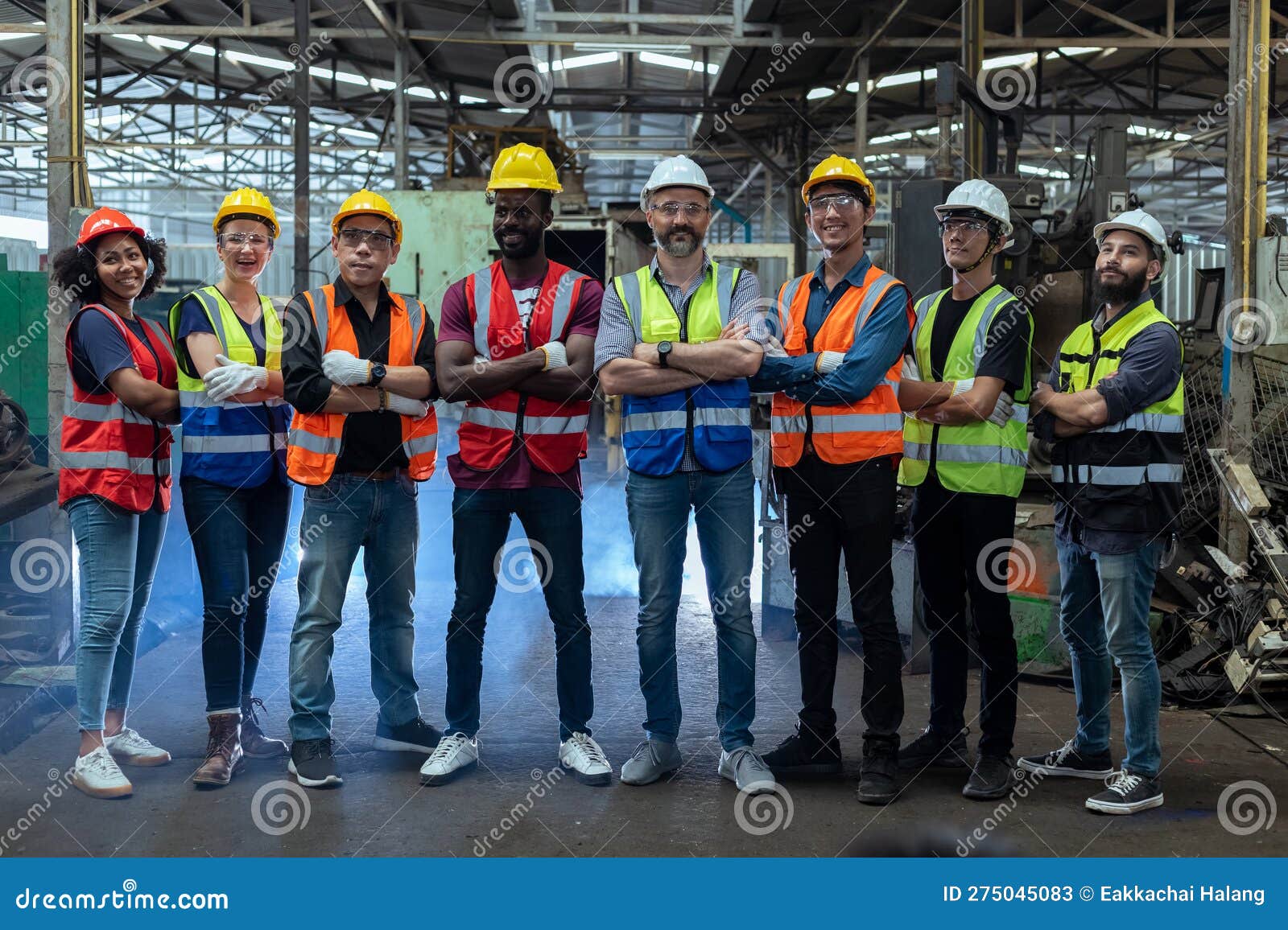 Group of Various National Engineer Professional Successful Team ...