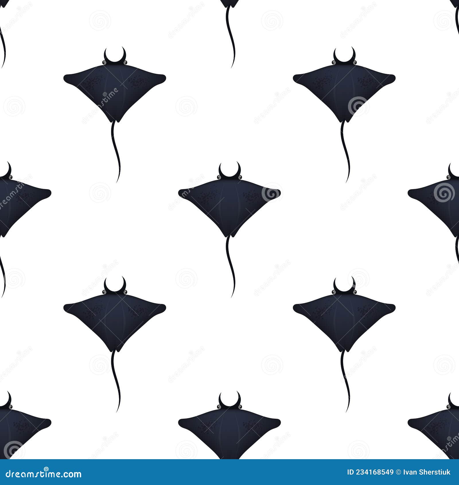 Fish. Gracefully Curved Fish - Linear Vector Illustration For Coloring ...