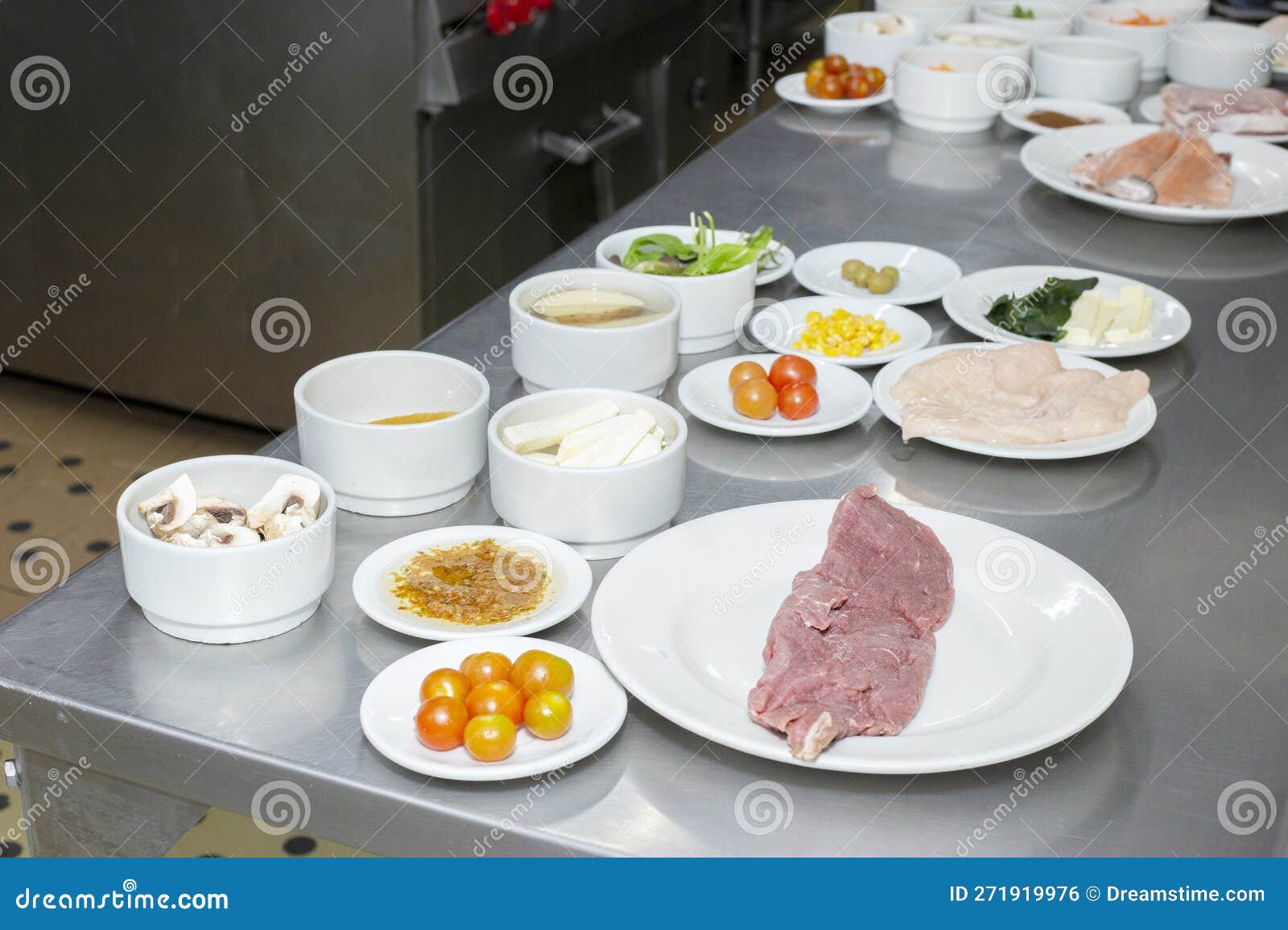 Group of Vegetables before Preparation on the Chef S Table Stock Photo ...