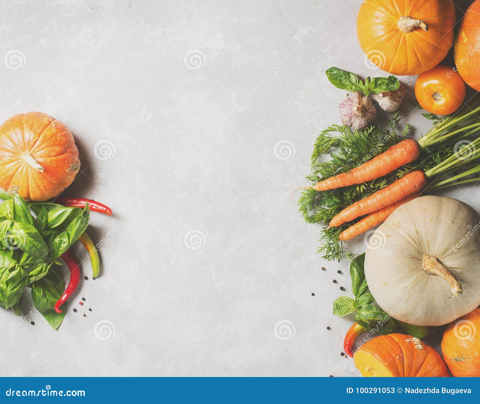 Group of Vegetables Over Grey Texture Stock Image - Image of pumpkin ...
