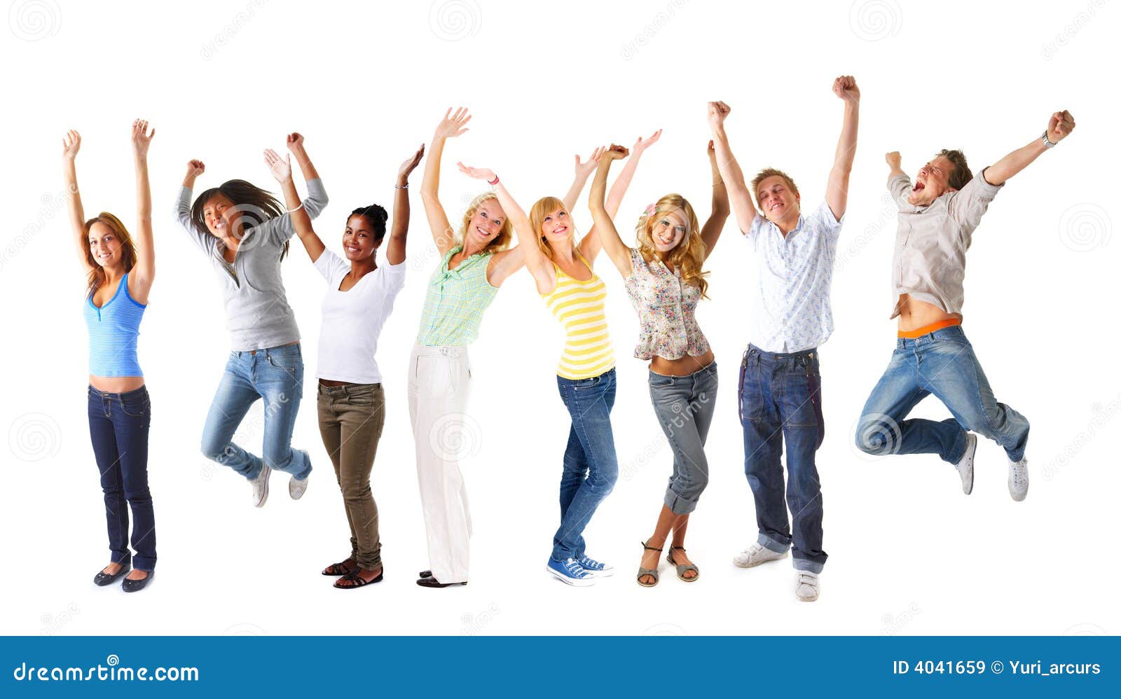 A Group of Very Happy People Stock Image - Image of caucasian, growth ...
