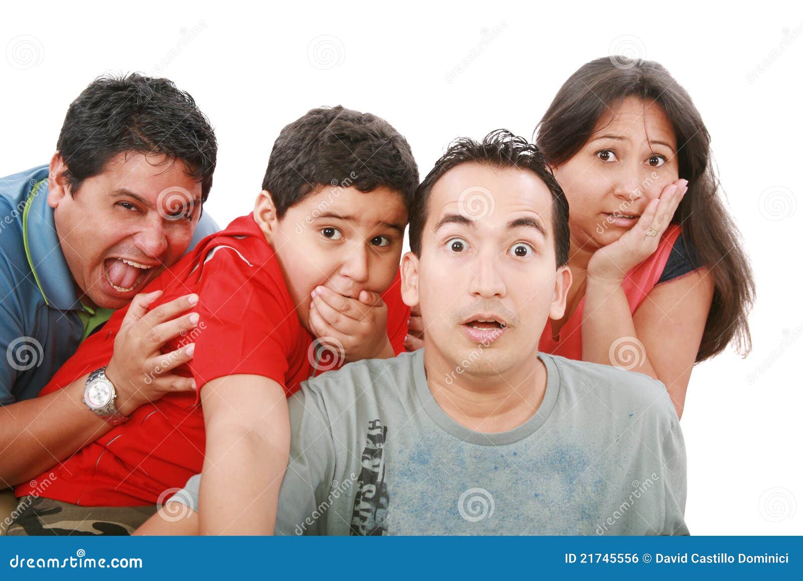 Group with a Very Surprised Look Stock Photo - Image of face, male ...