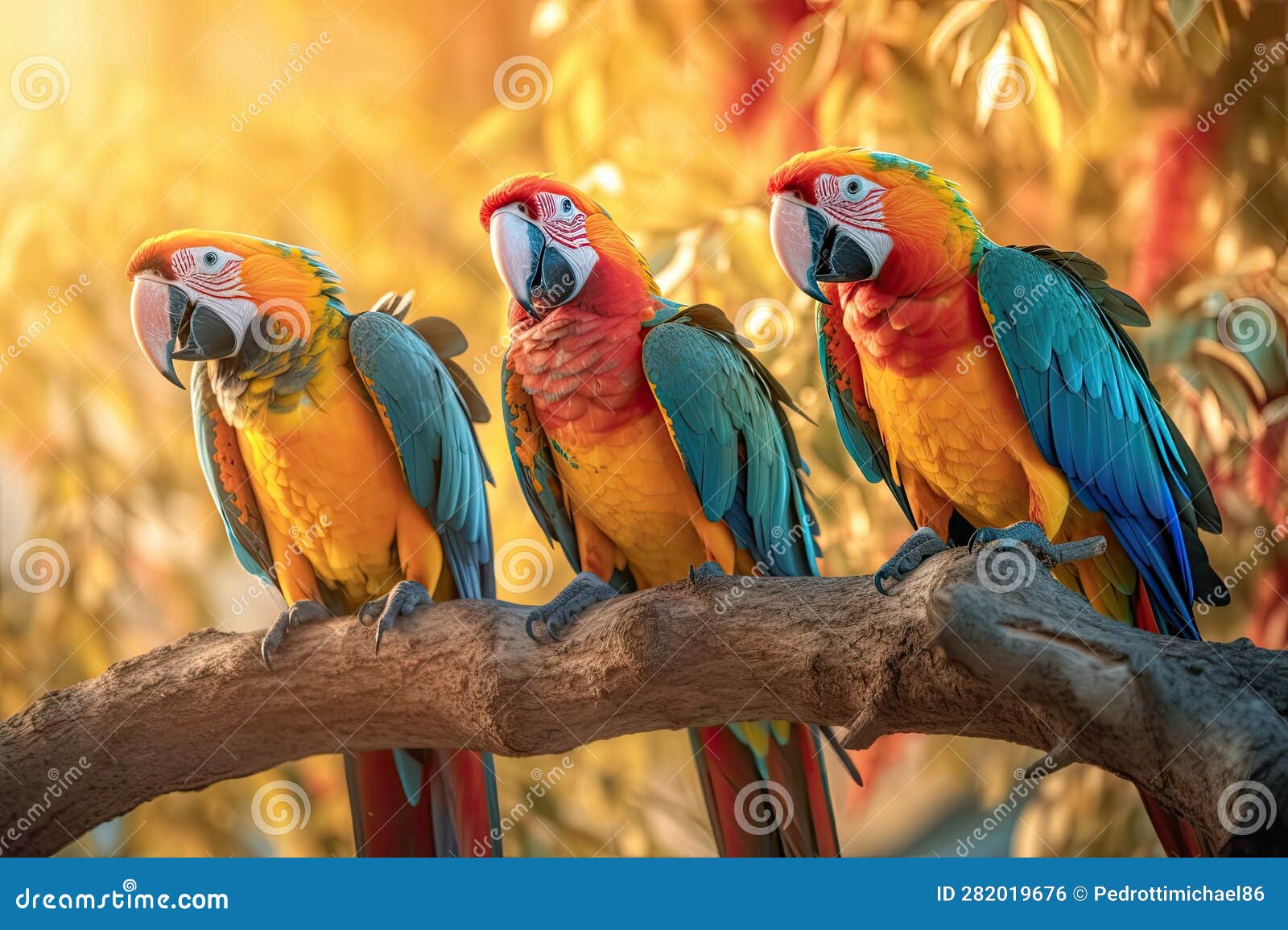 Colorful Macaws Vibrant Parrots Stock Photo - Image of wildlife ...