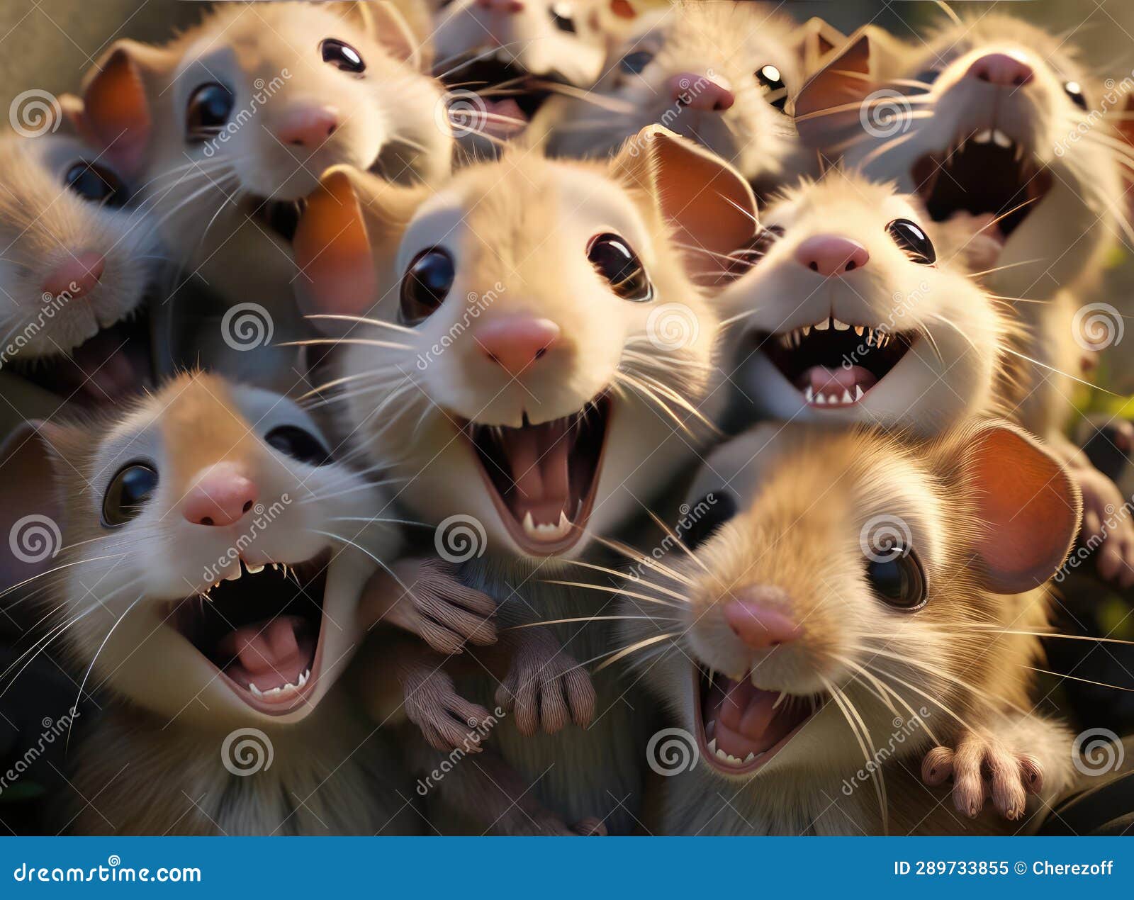 A group of vole mice stock illustration. Illustration of veterinarian ...