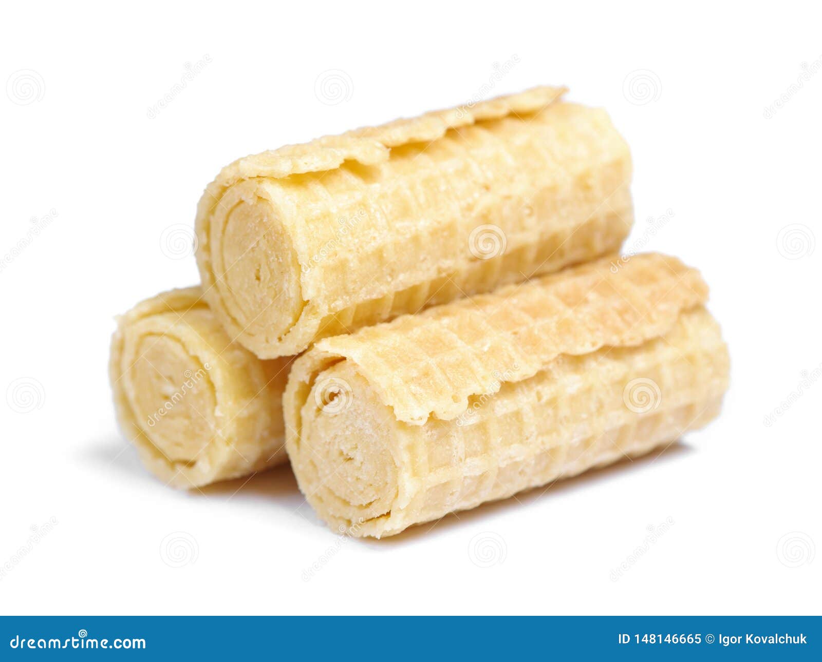 Group of wafer rolls stock image. Image of snack, fresh - 148146665