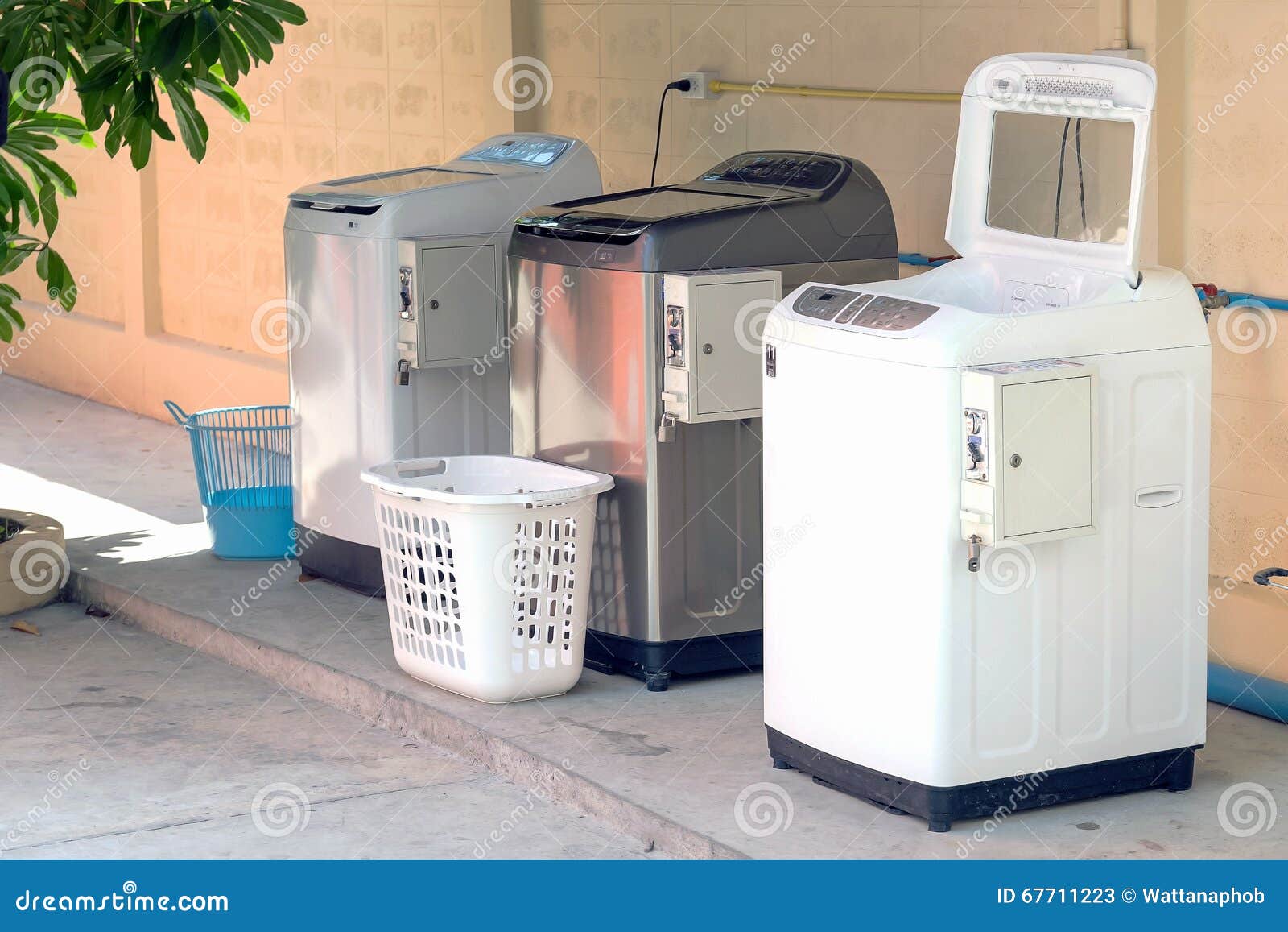 Group of washing machines. stock image. Image of housework - 67711223