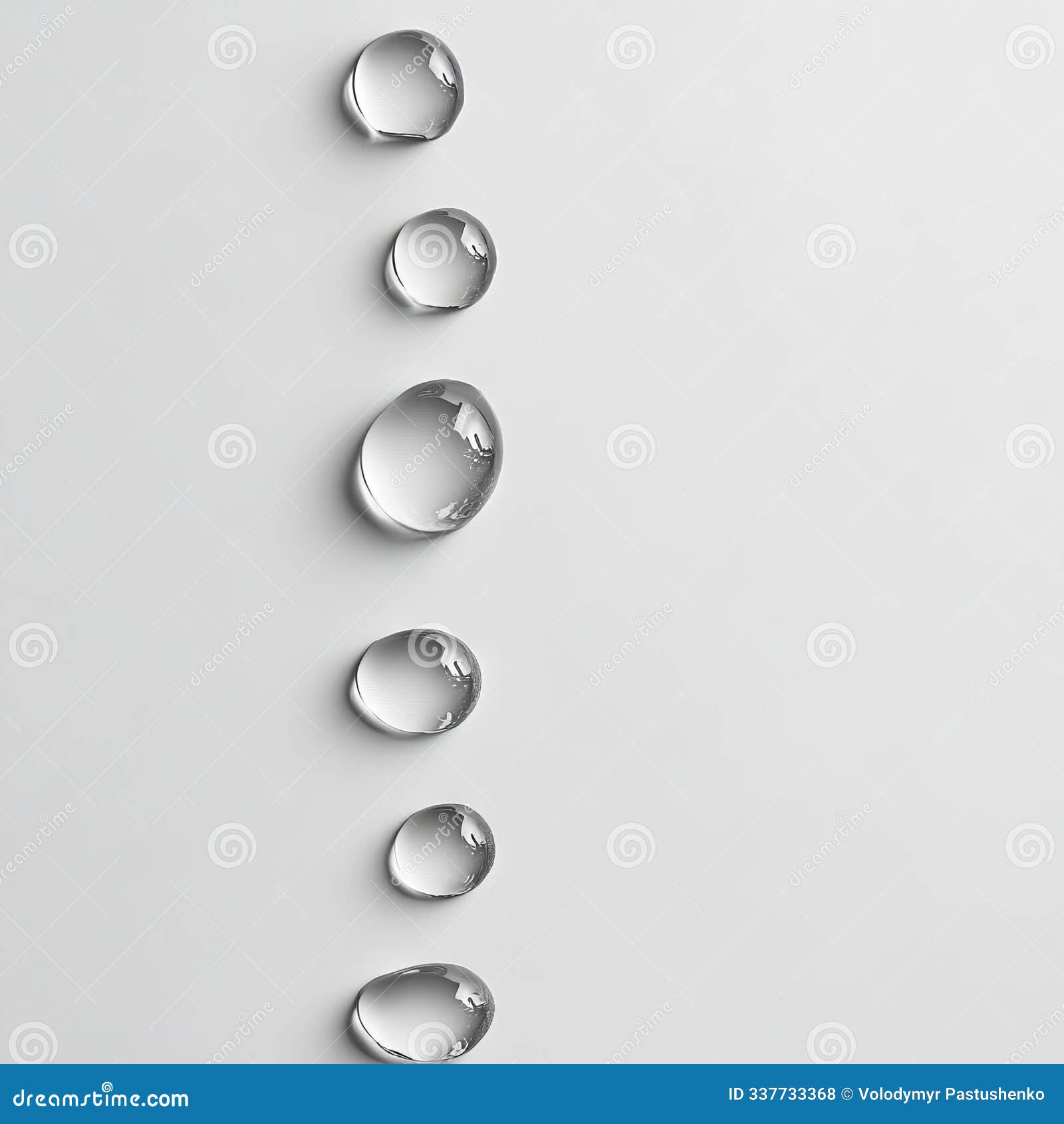 A Group of Water Droplets on a White Surface Stock Photo - Image of ...