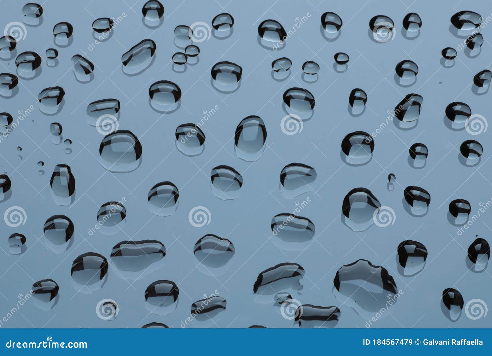 Group of Water Drops on a Glass Stock Image - Image of macro, color ...
