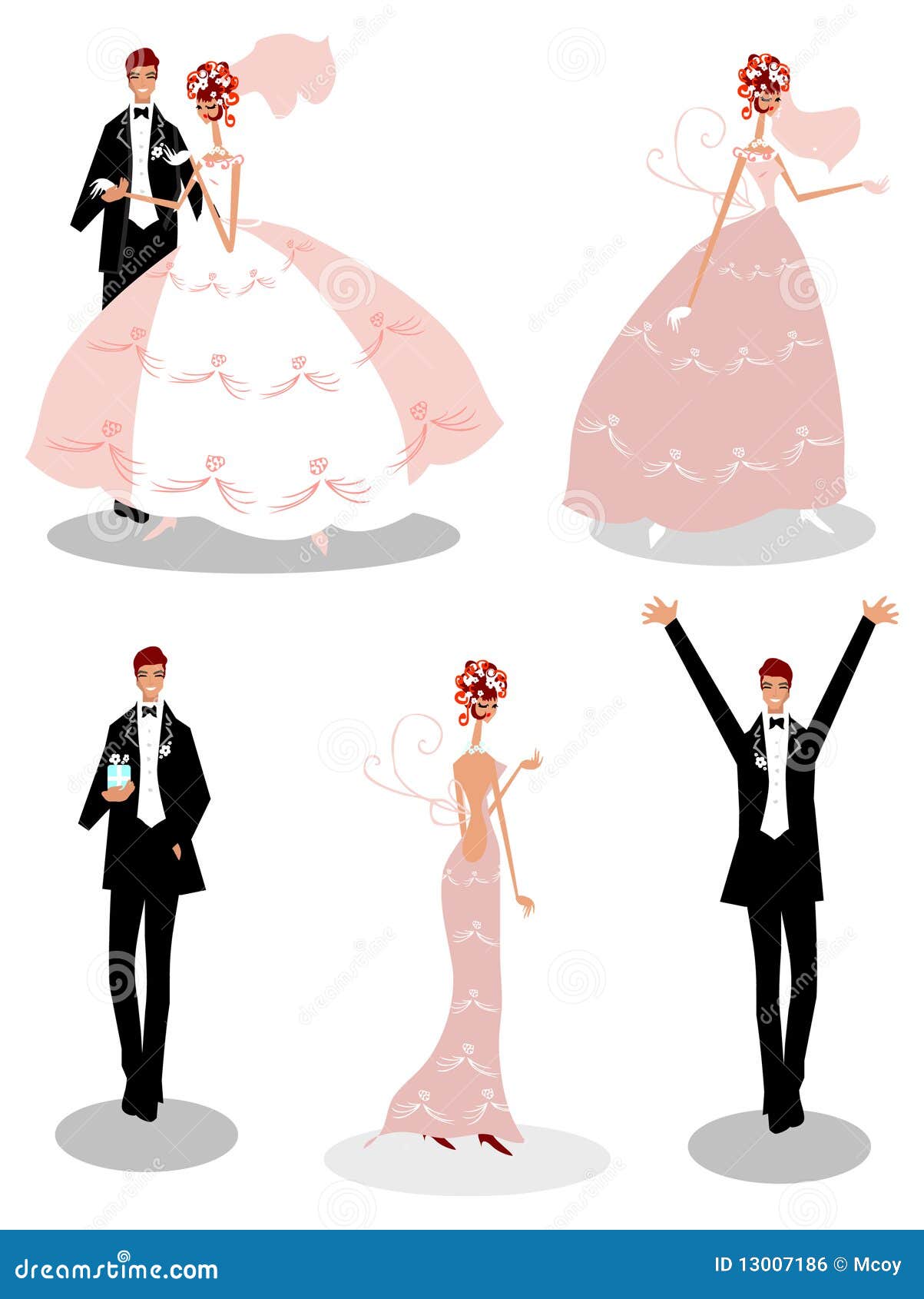 Group wedding people icons stock illustration. Illustration of ceremony ...